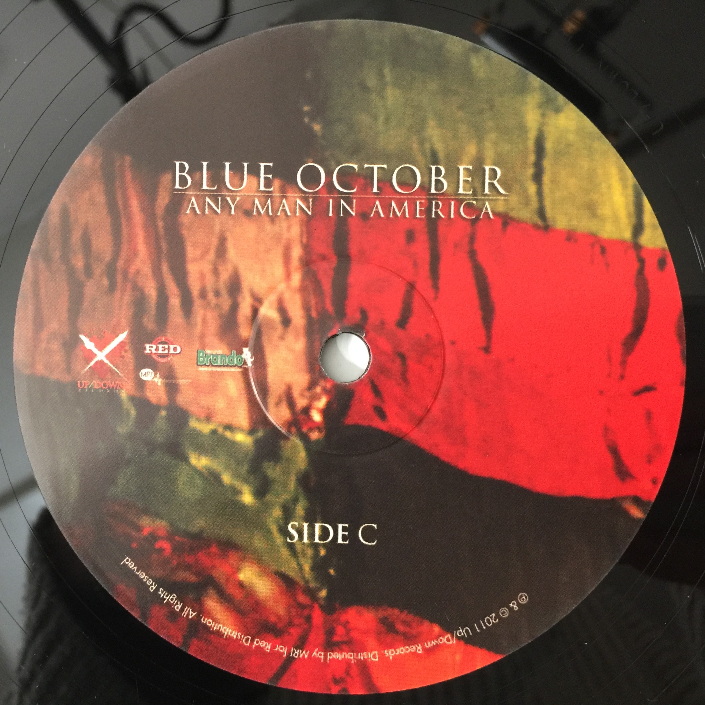 Lot 25 - BLUE OCTOBER - ANY MAN IN AMERICA LP (UP/DOWN