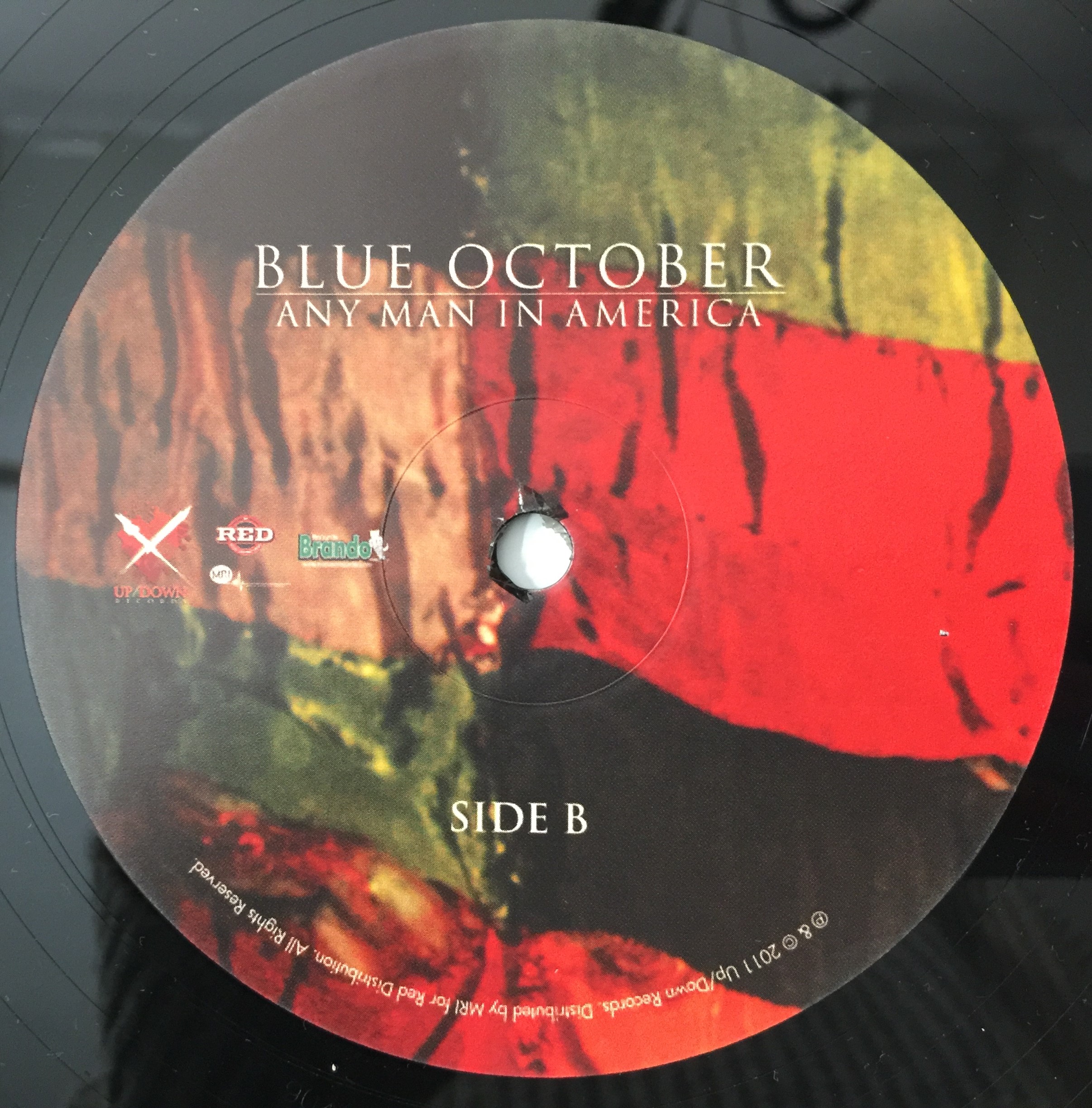 Lot 25 - BLUE OCTOBER - ANY MAN IN AMERICA LP (UP/DOWN