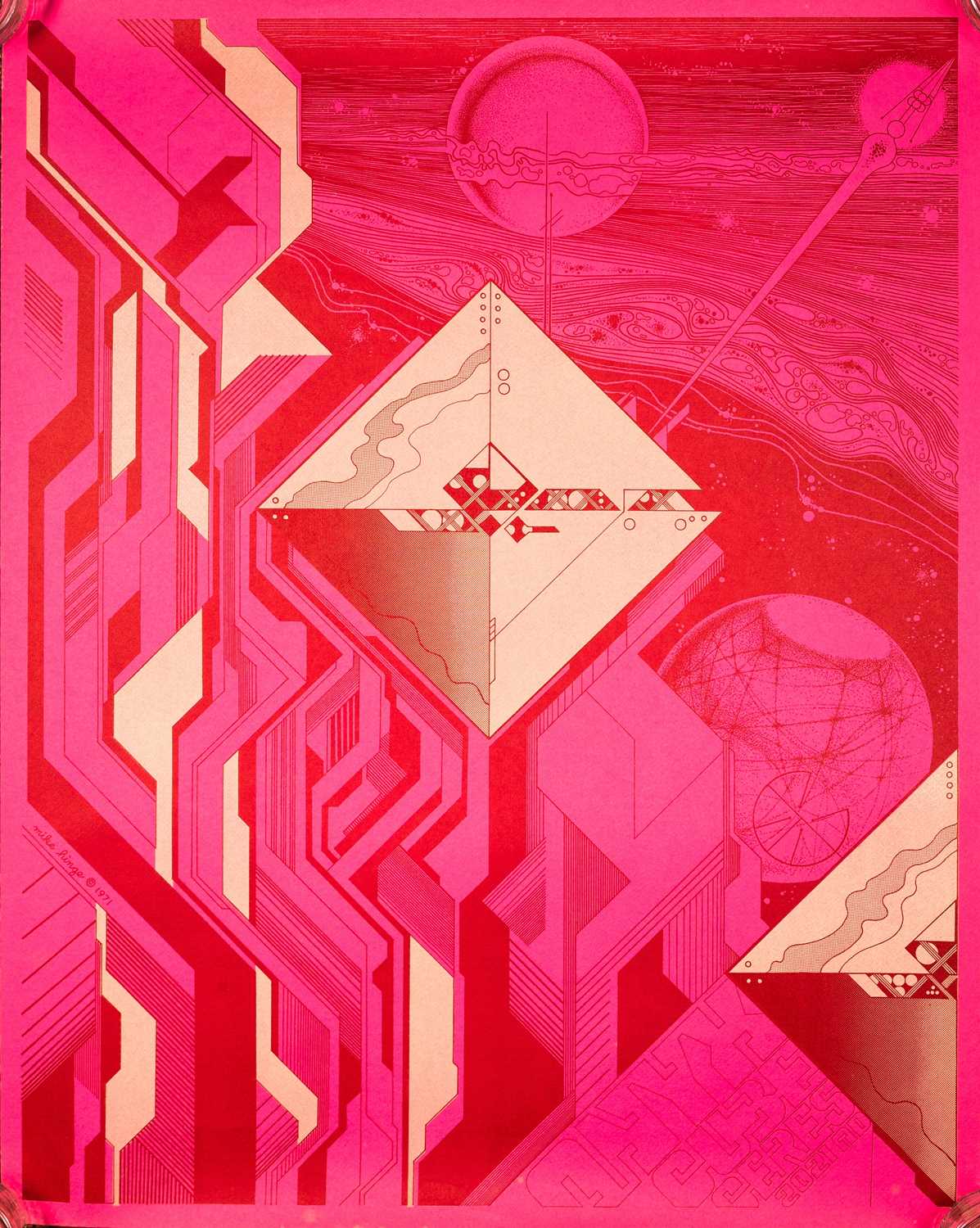 Lot 43 - MIKE HINGE - 1971 - THREE POSTER SCI FI SET.