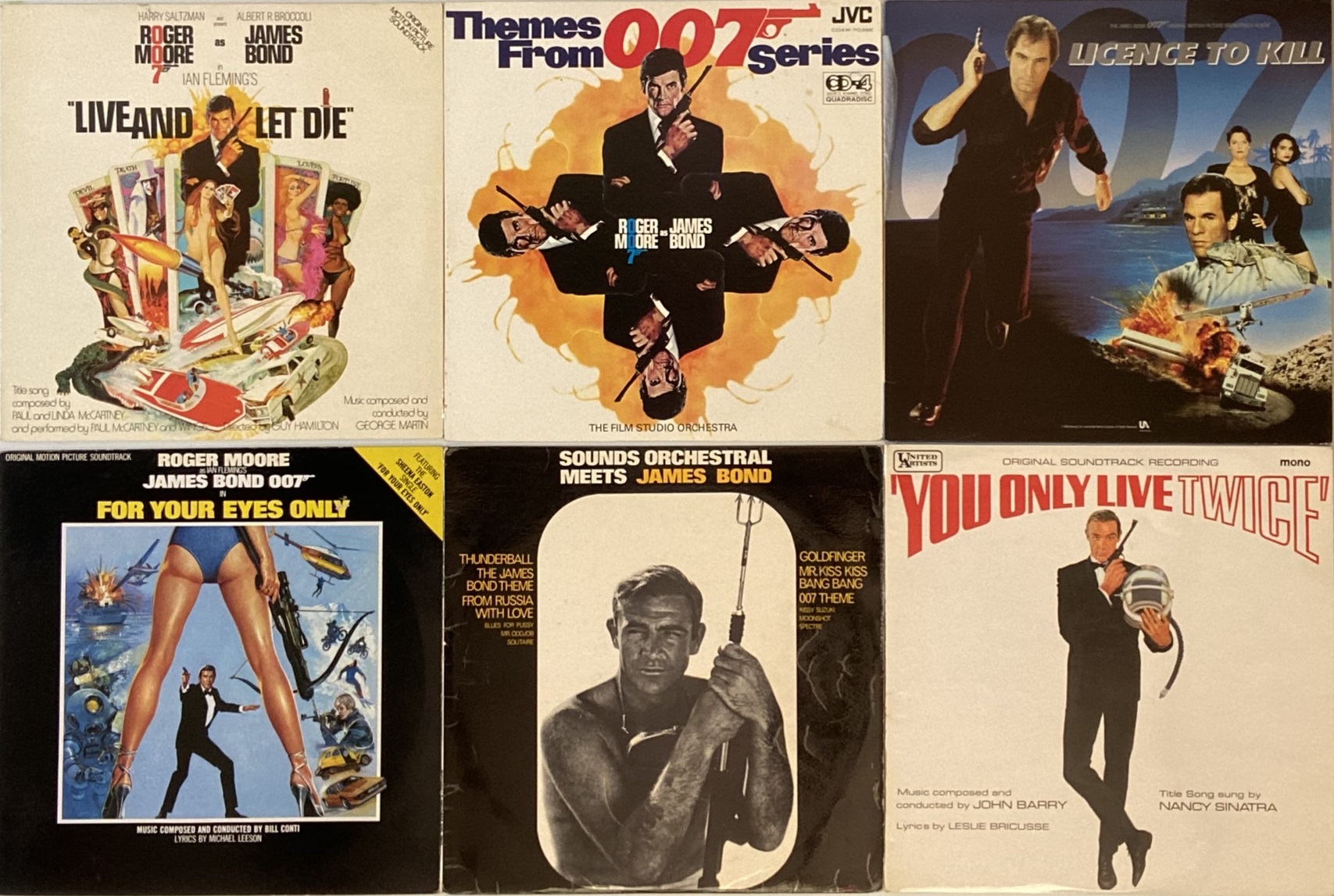 Lot 1150 - James Bond - Soundtrack LPs