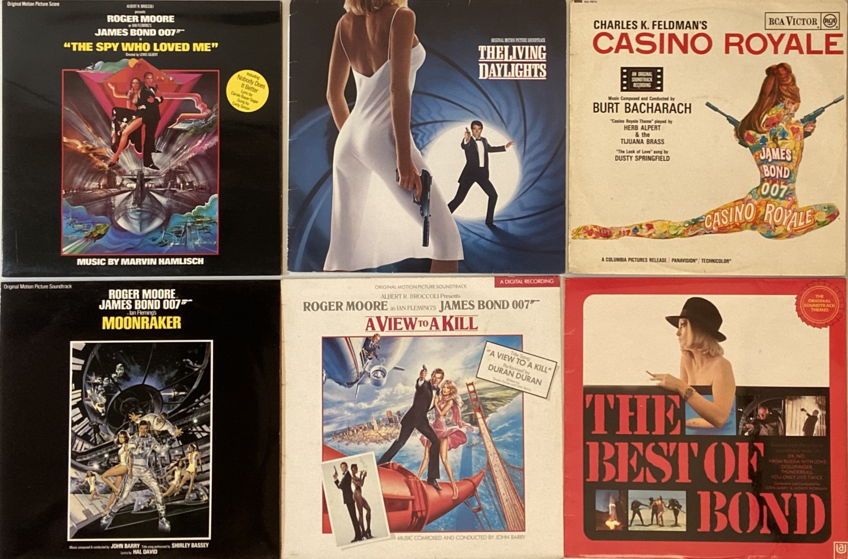 Lot 1150 - James Bond - Soundtrack LPs