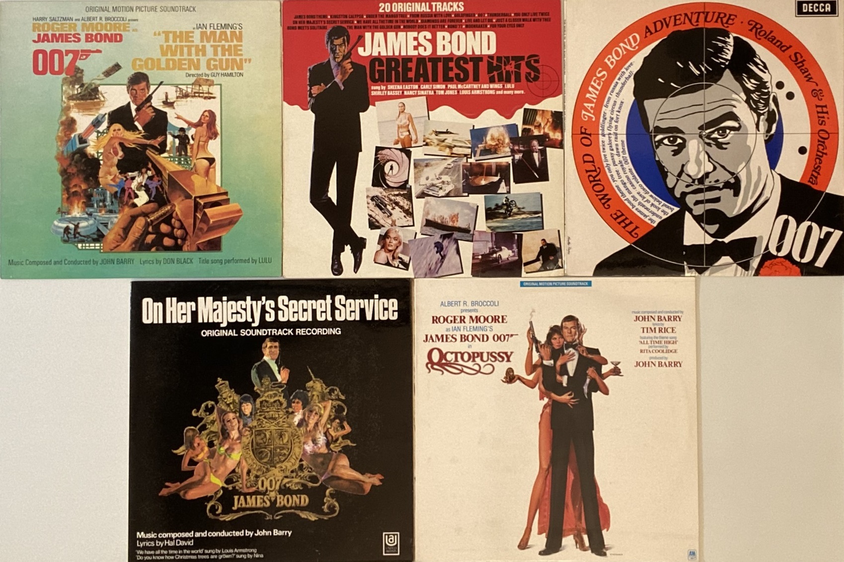 Lot 1150 - James Bond - Soundtrack LPs