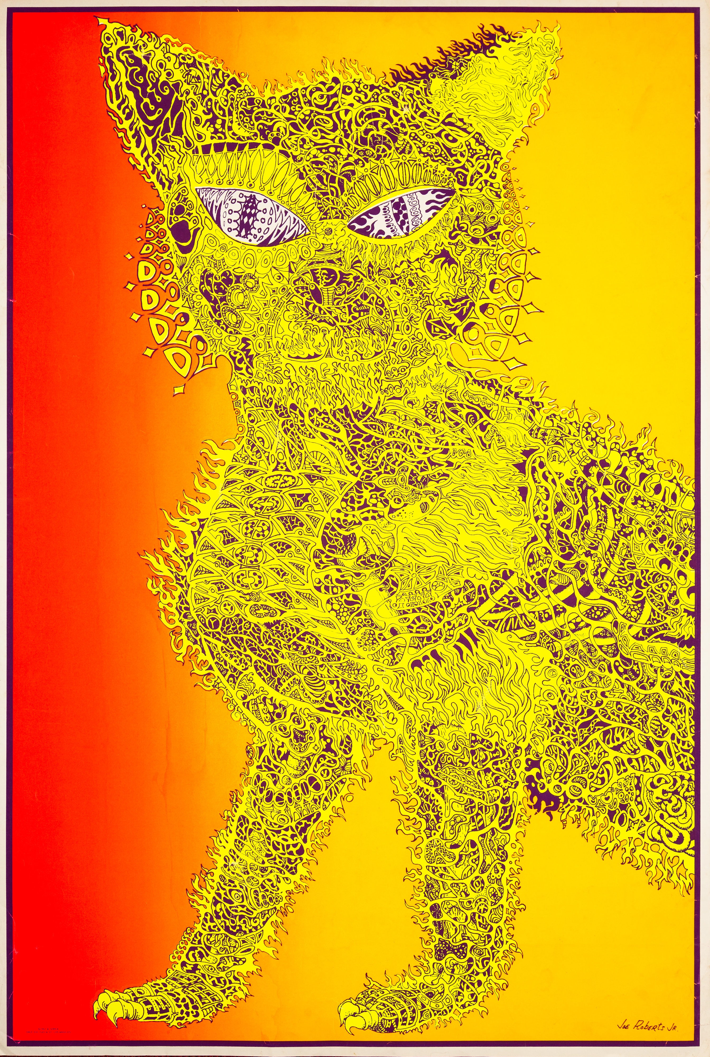 Lot 69 - JOE ROBERTS JR. - ORIGINAL BLACKLIGHT POSTER