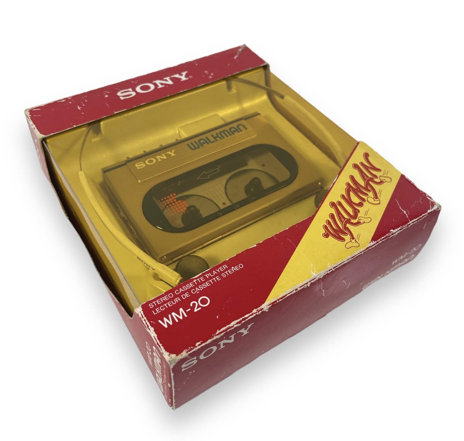 Lot 19 - WALKMAN WM-20 GOLD EDITION SONY WALKMAN.