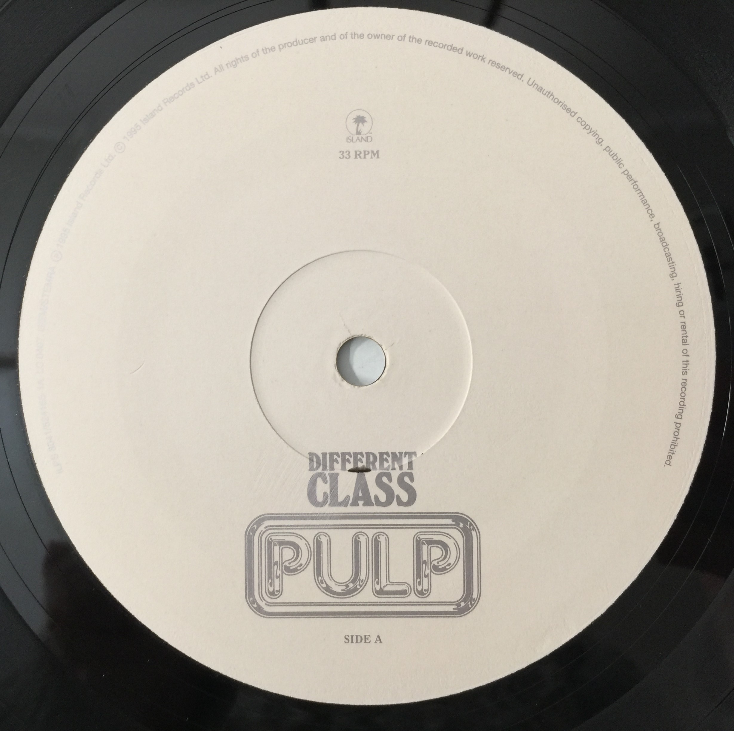Lot 55 - PULP - DIFFERENT CLASS LP (ILPS8041)