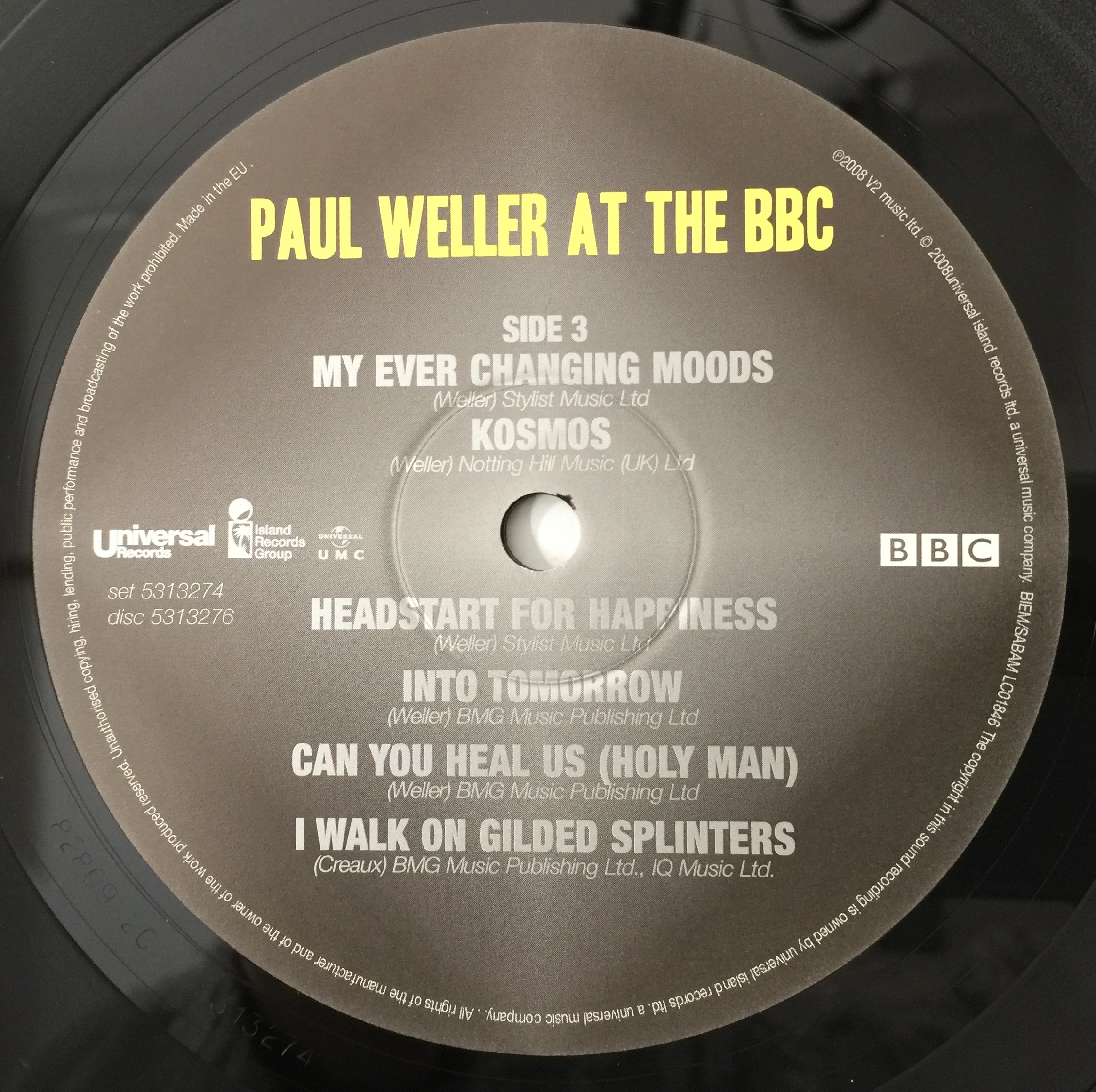 Lot 71 - PAUL WELLER - AT THE BBC LP (5313274)