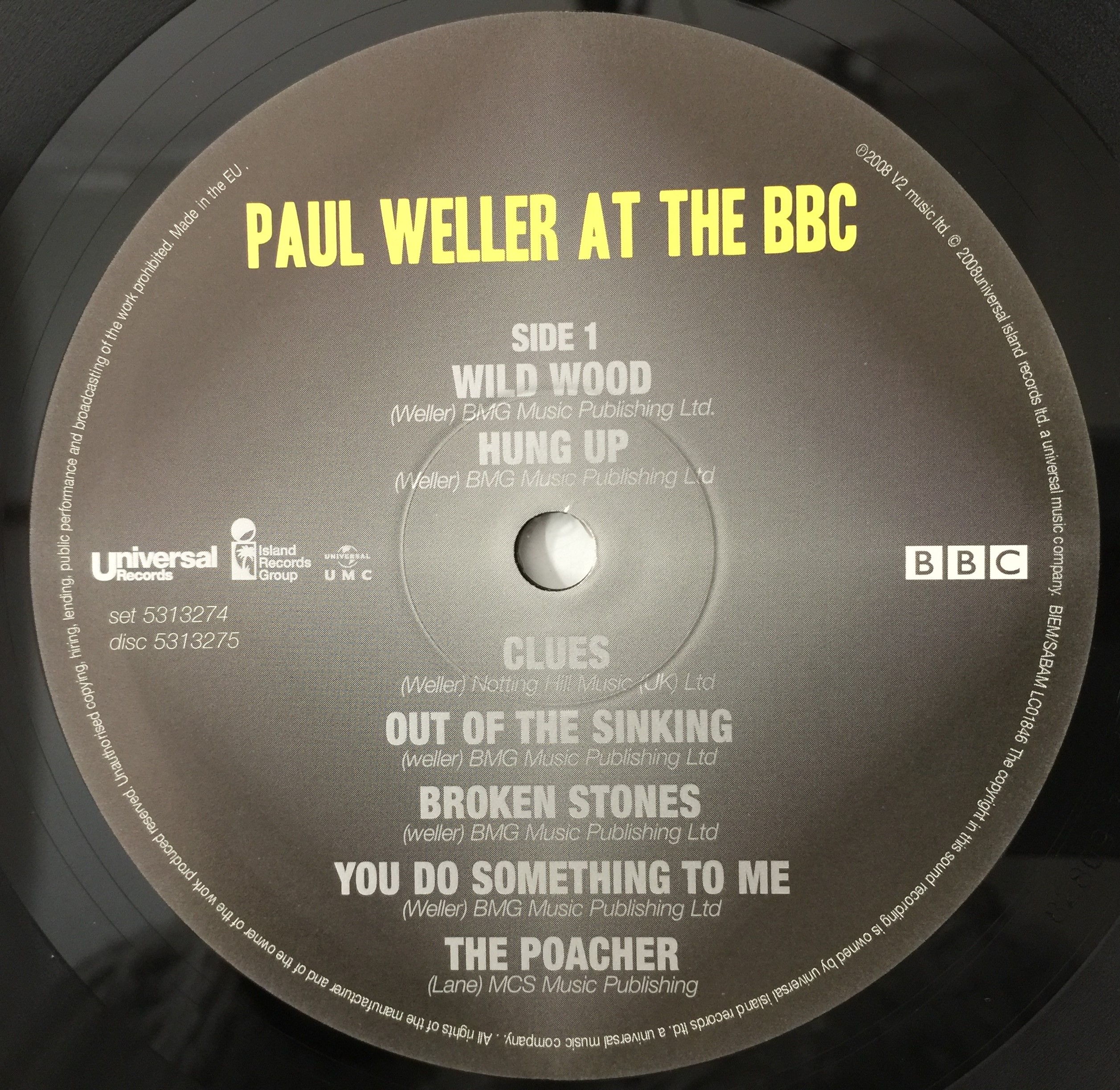 Lot 71 - PAUL WELLER - AT THE BBC LP (5313274)