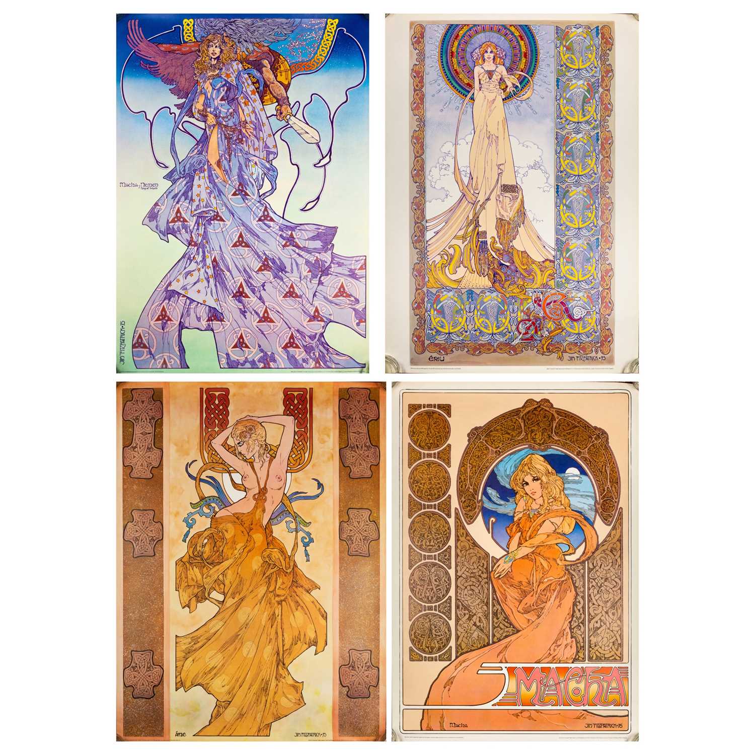 Lot 104 - JIM FITZPATRICK - SET OF FOUR POSTERS, 1976.