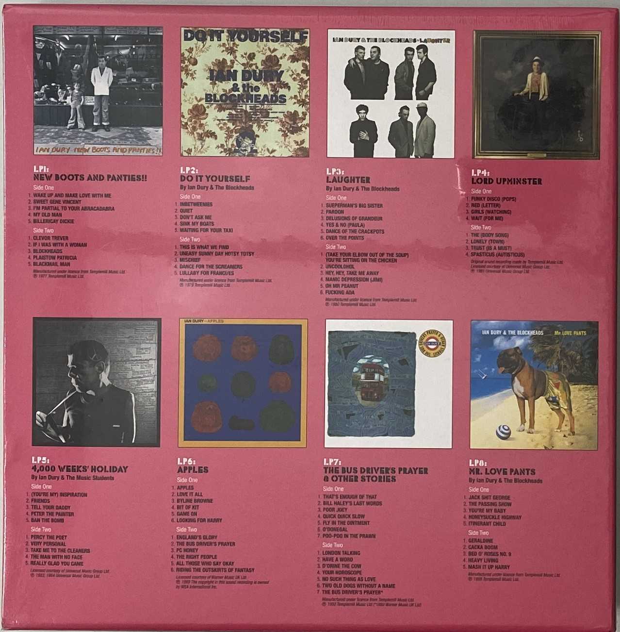 Lot 91 - IAN DURY - THE VINYL COLLECTION LP BOX SET