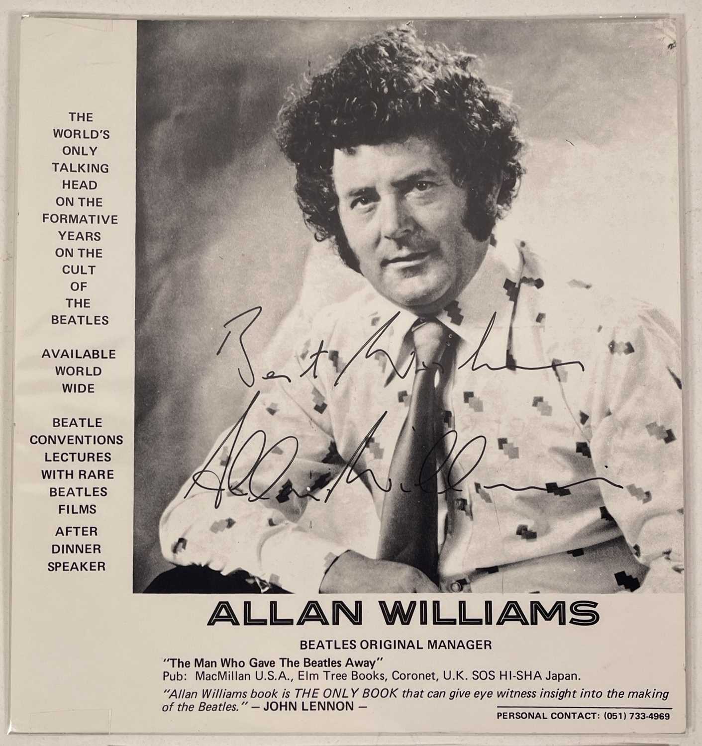 Lot 320 - THE BEATLES RELATED SIGNED ITEMS.