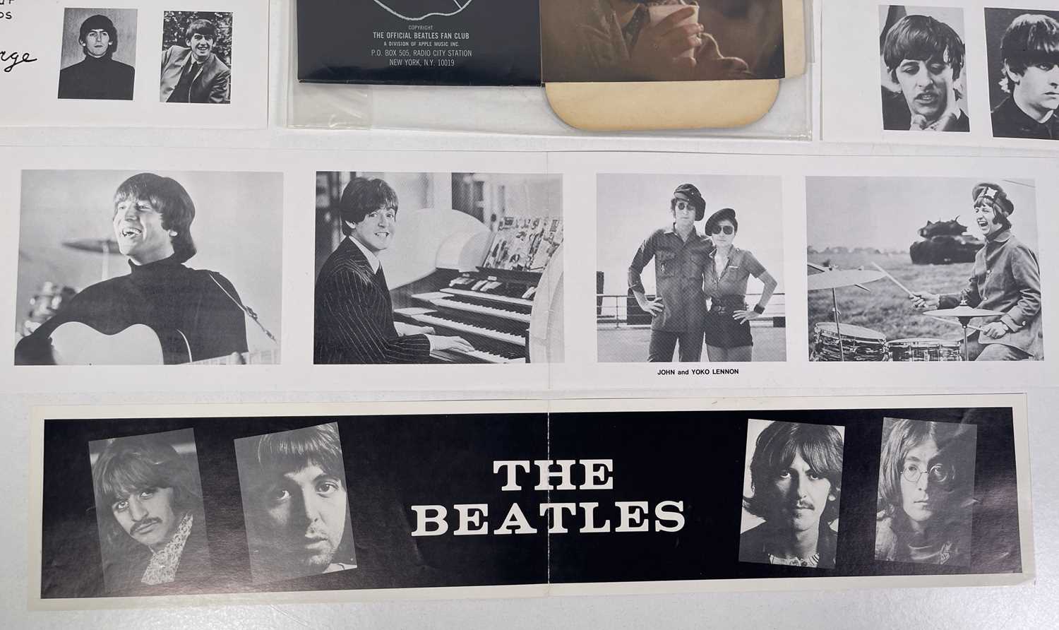 Lot 164 - THE BEATLE USA FAN CLUB ITEMS.