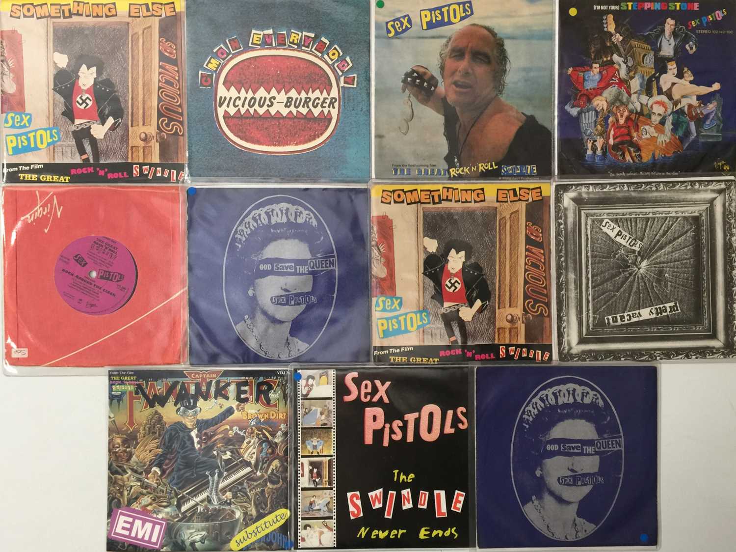Lot 134 Sex Pistols 7 Pack