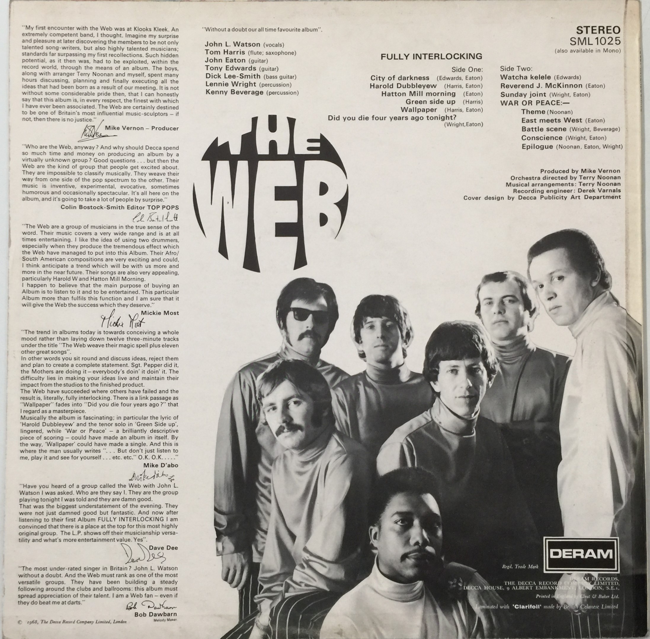 Lot 75 - THE WEB - FULLY INTERLOCKING LP (SML.1025