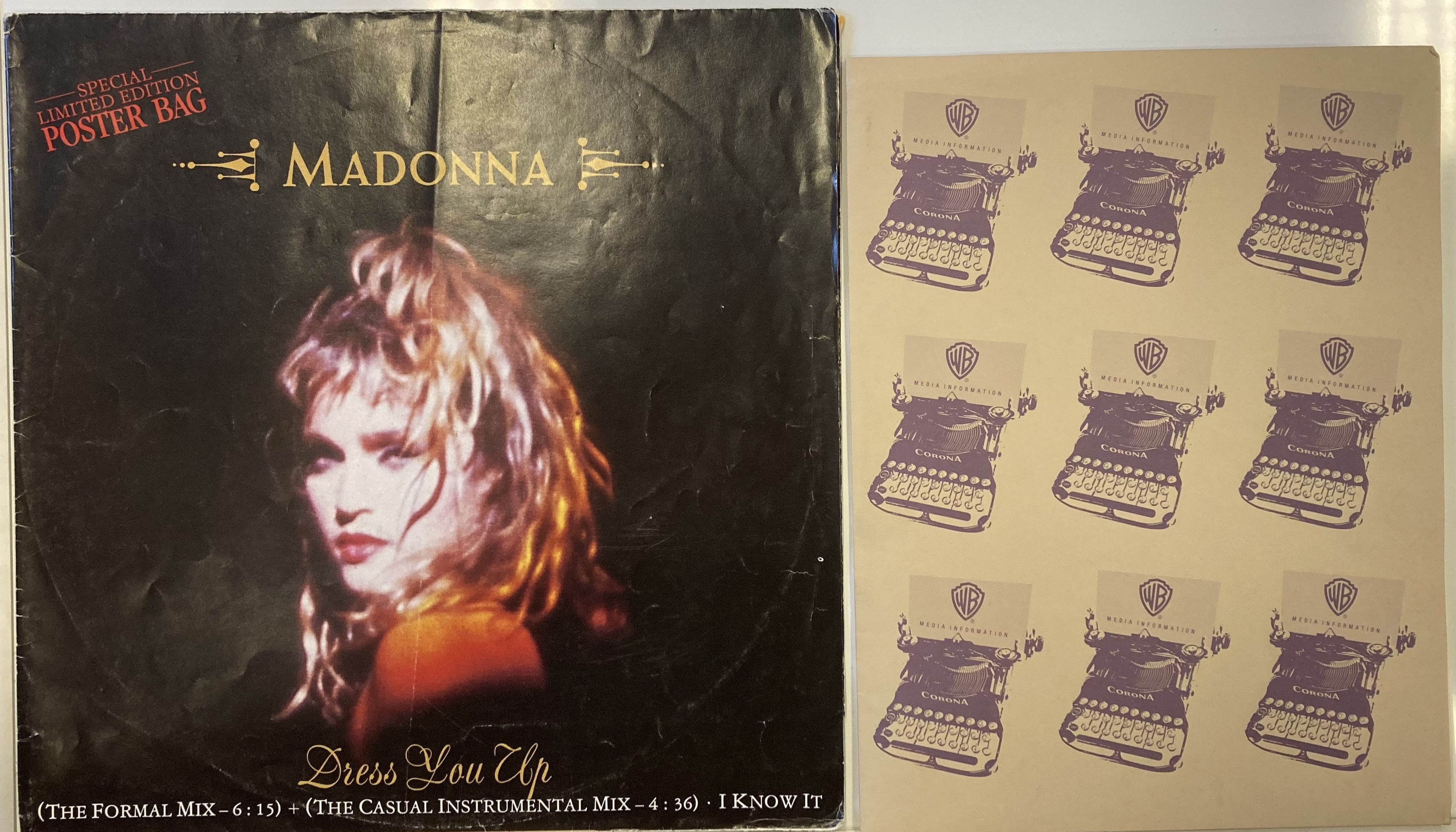 Lot 34 - MADONNA MEMORABILIA