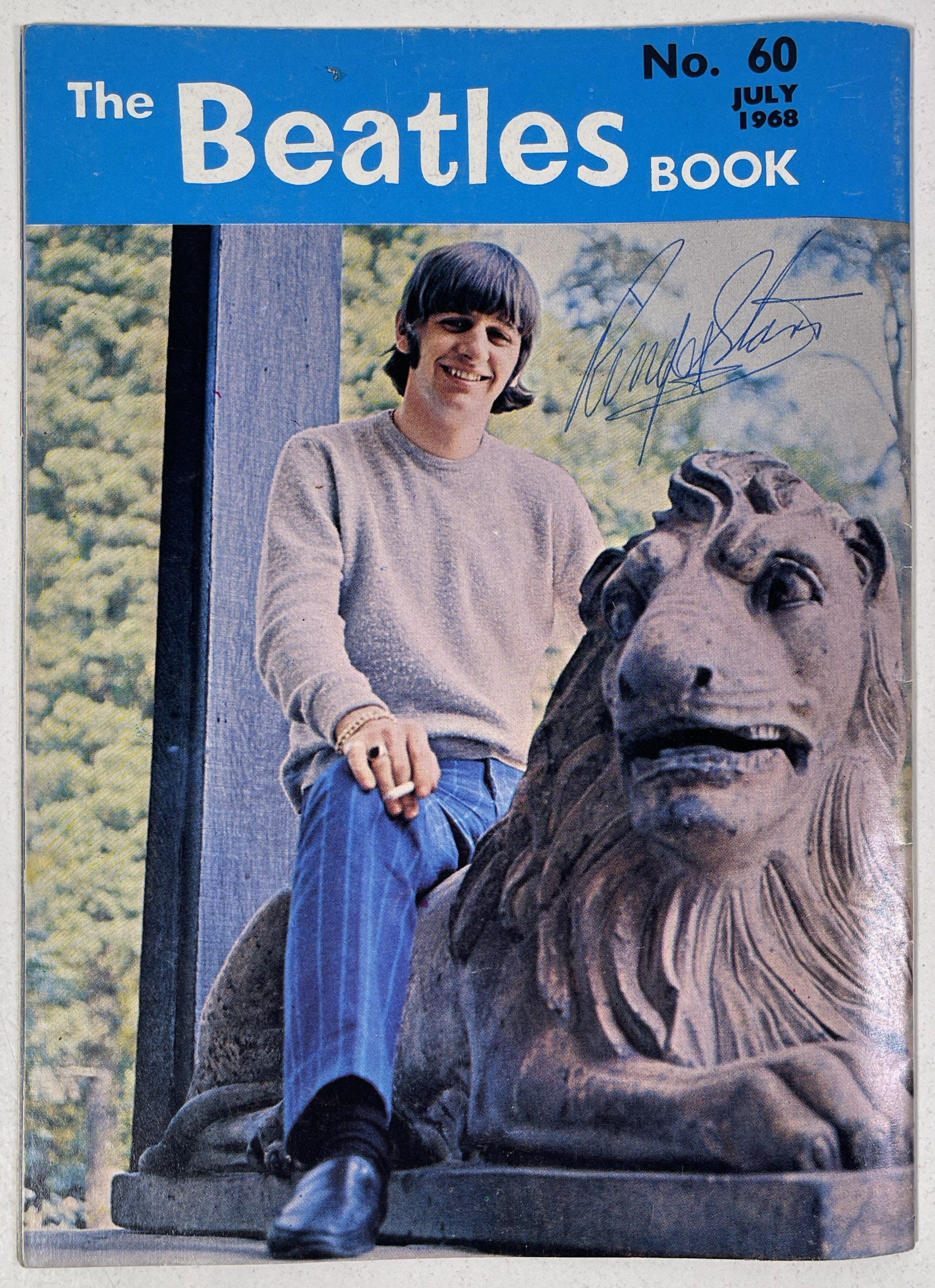 Lot 327 - THE BEATLES - MONTHLY BOOK SIGNED BY RINGO