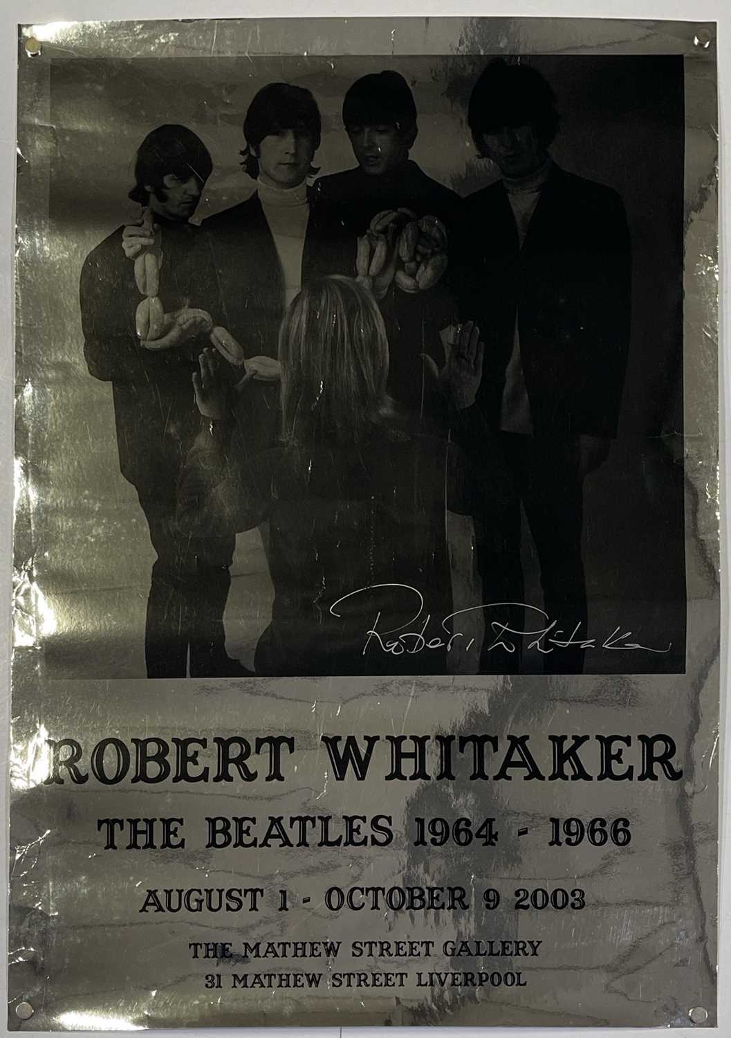Lot 158 - THE BEATLES - ROBER WHITAKER SIGNED PRINT