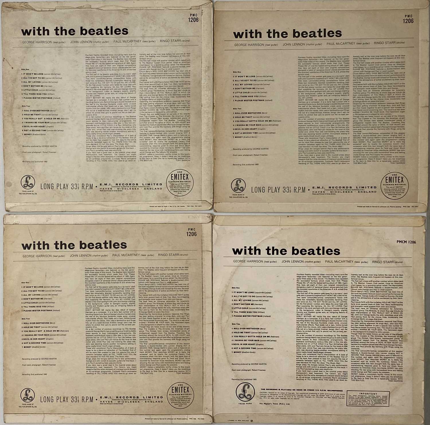 Lot 25 - THE BEATLES - WITH THE BEATLES (LP COLLECTORS