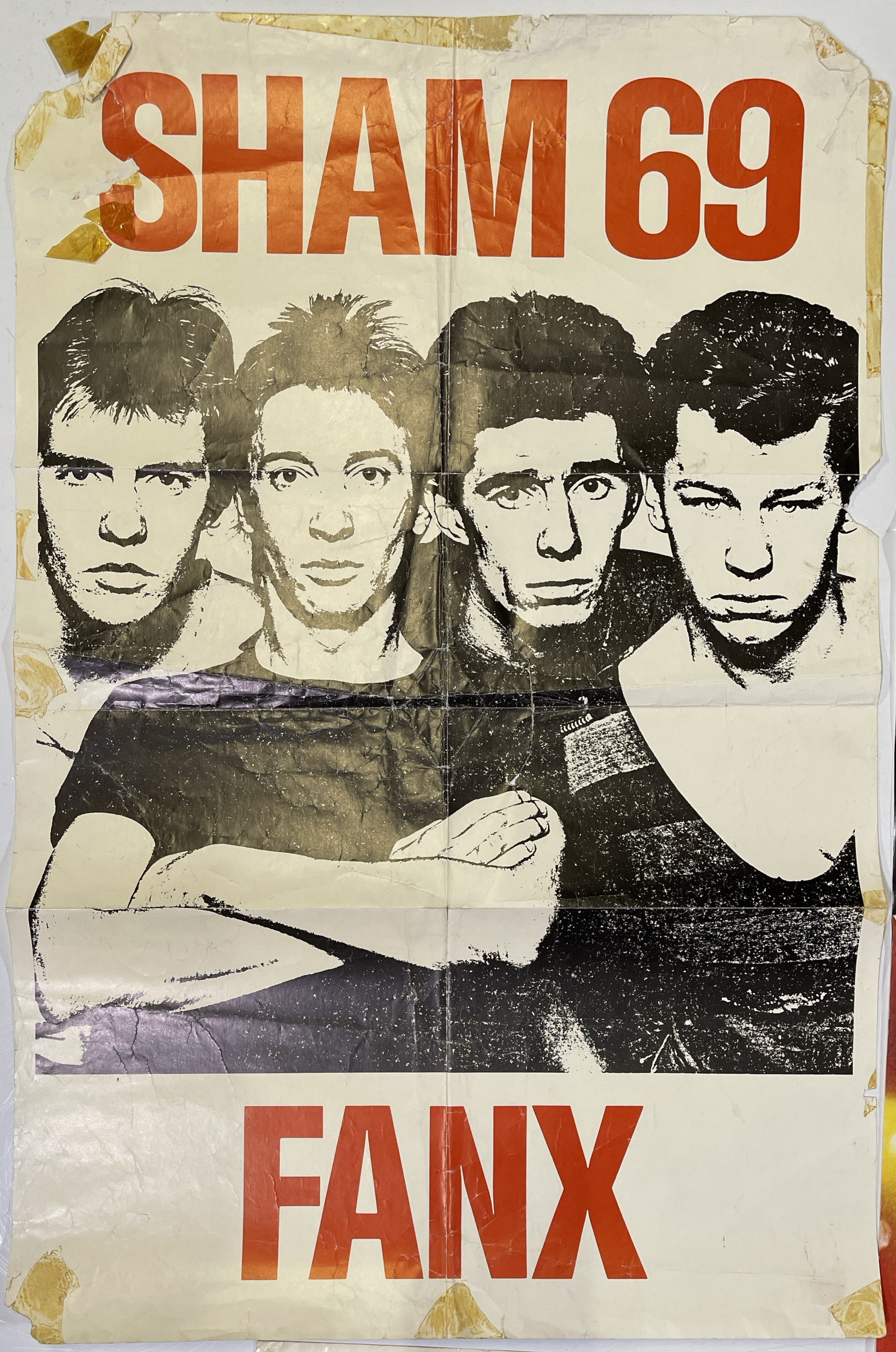 Lot 545 - PUNK POSTERS AND MEMORABILIA INC SHAM 69