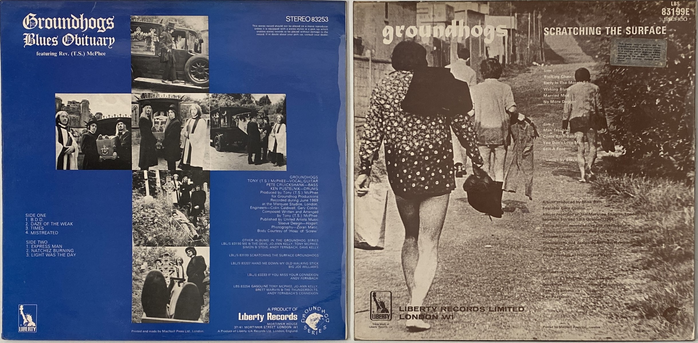 Lot 136 - THE GROUNDHOGS - UK PRESSINGS RARITIES LP