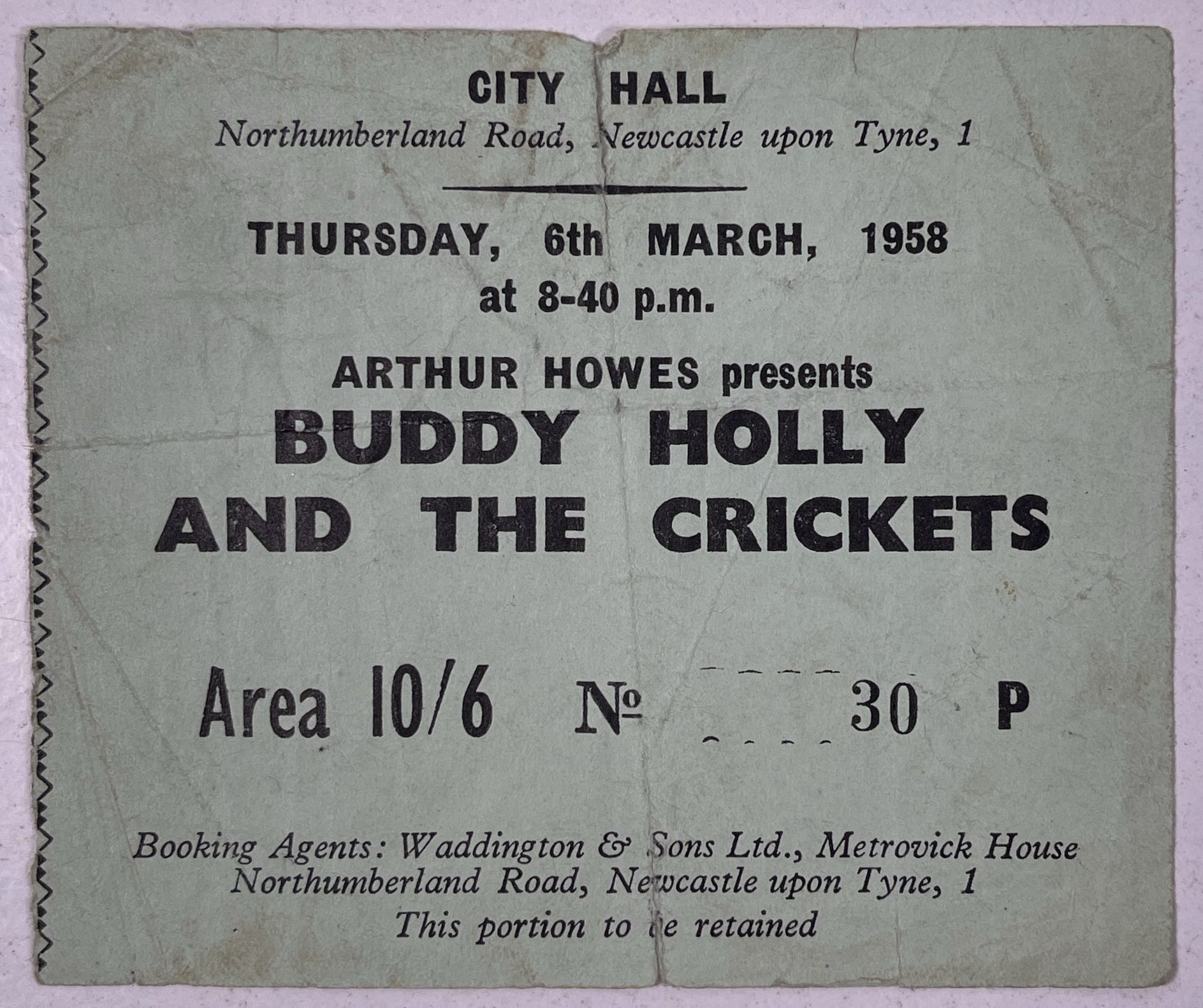Lot 354 - BUDDY HOLLY AND THE CRICKETS - 1958 CONCERT