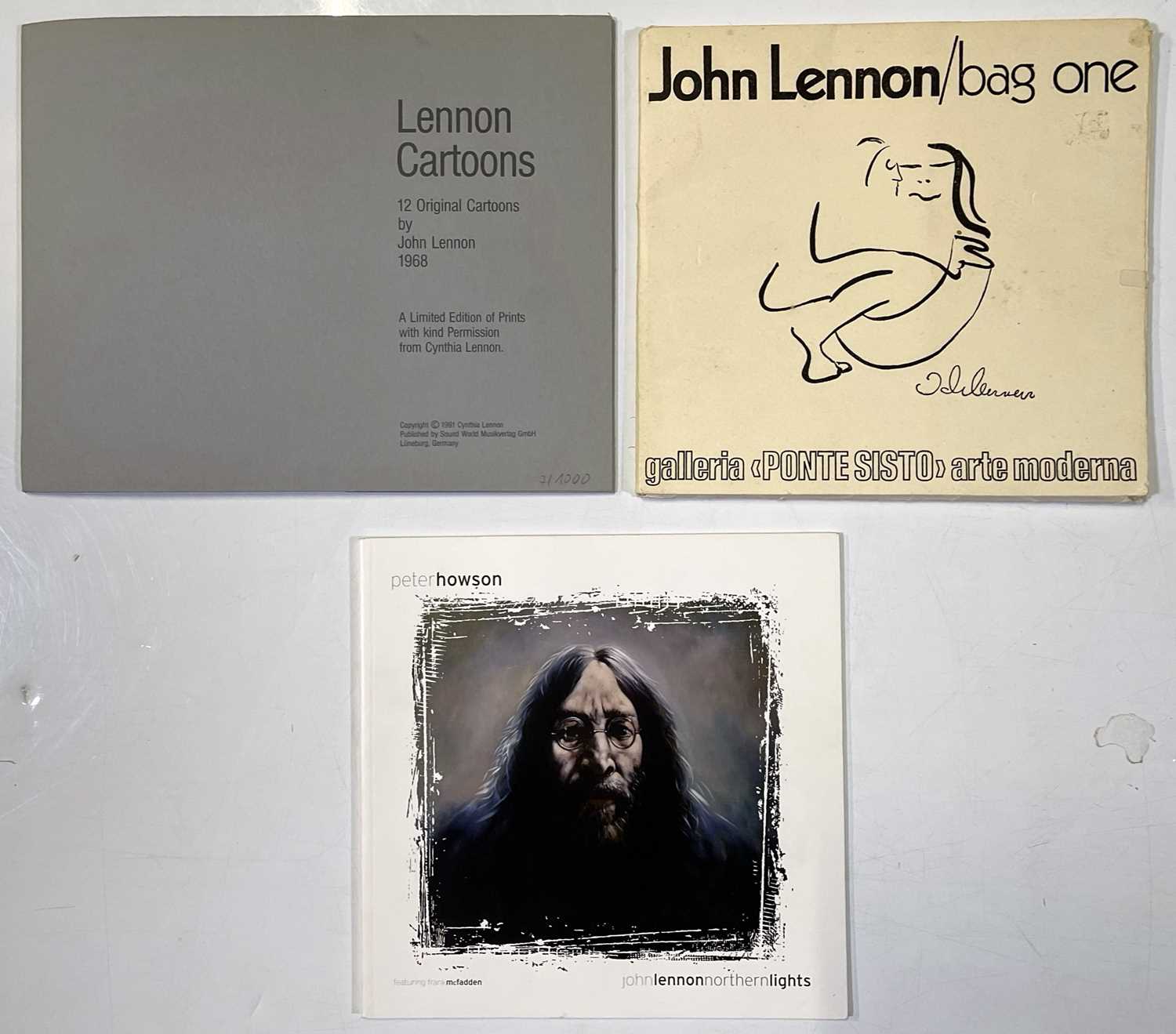 Lot 220 - THE BEATLES - JOHN LENNON - BAG ONE / LENNON
