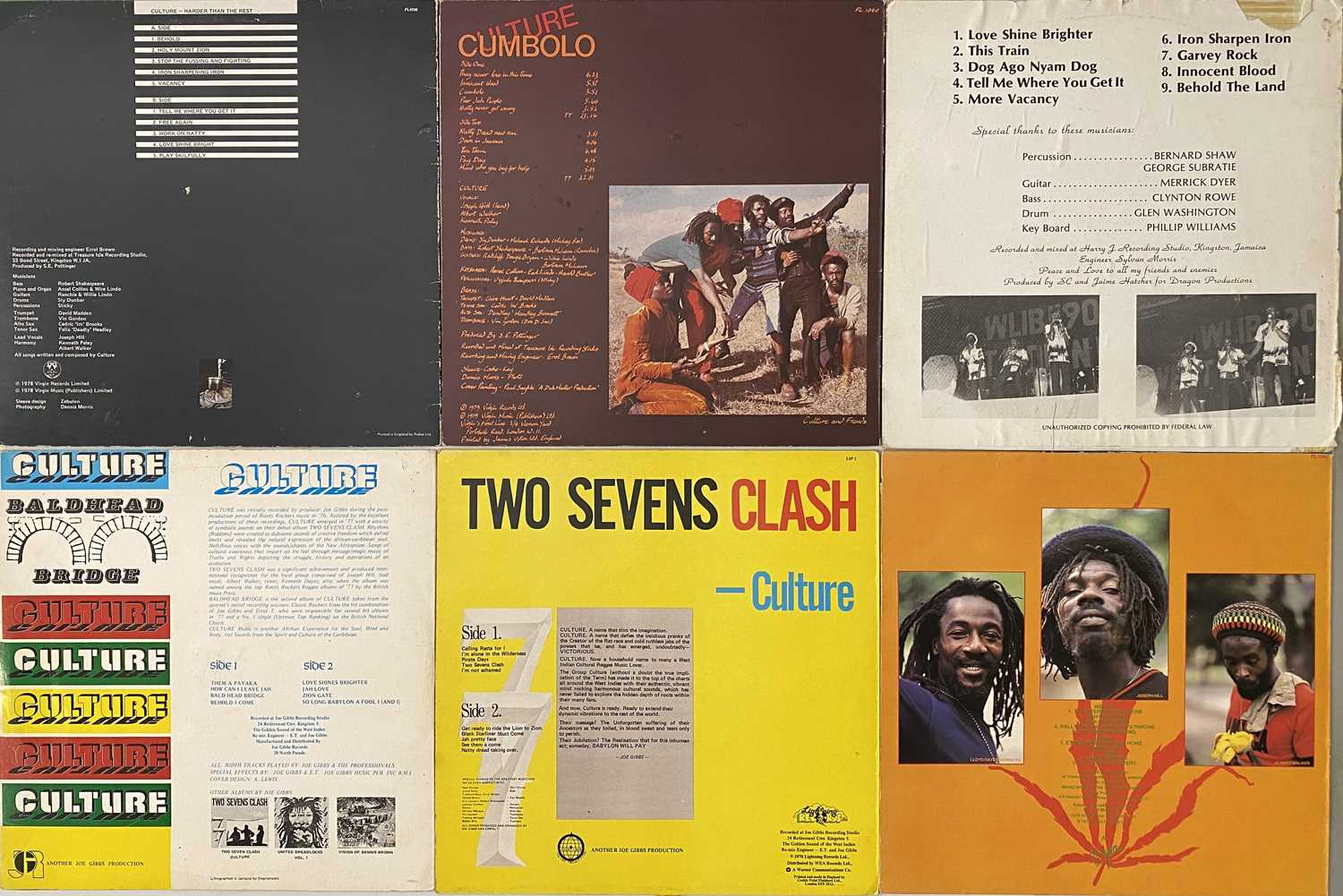 Lot 6 - CULTURE - LP PACK