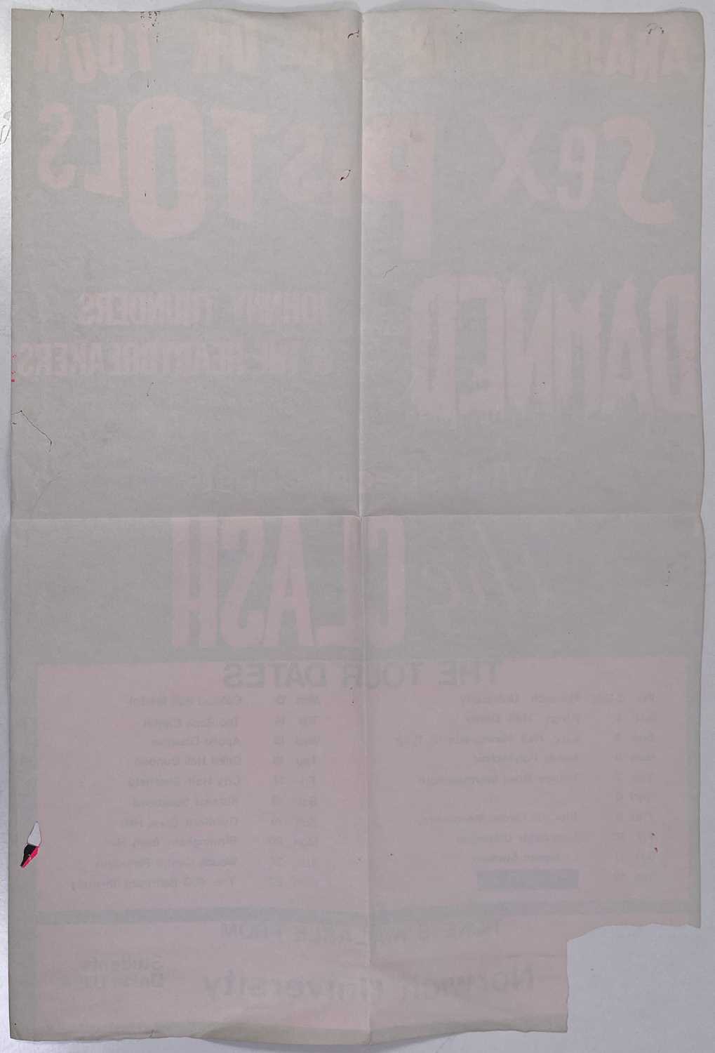 Lot 581 The Sex Pistols Original Anarchy Tour