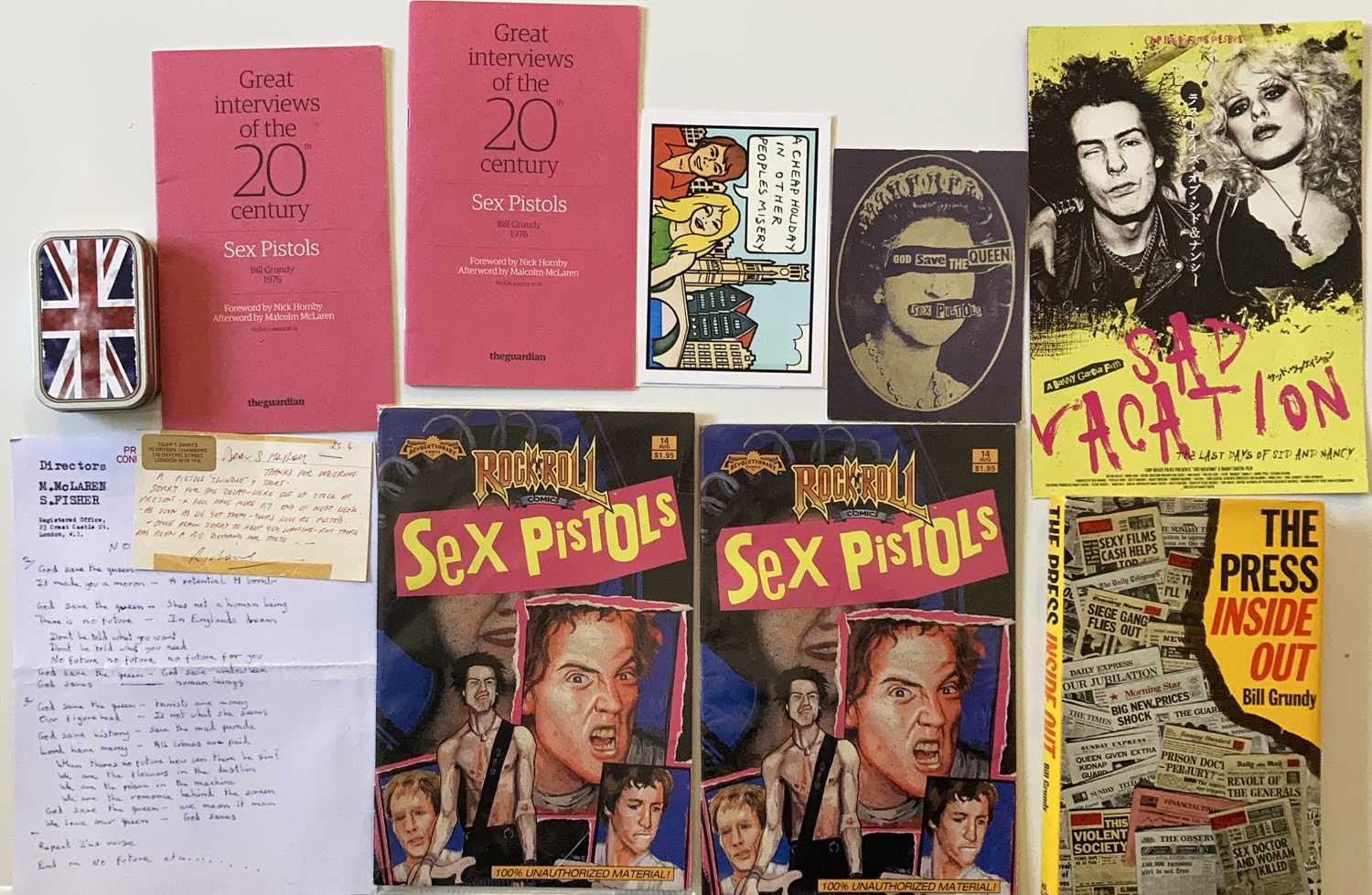 Lot 38 - PUNK MEMORABILIA