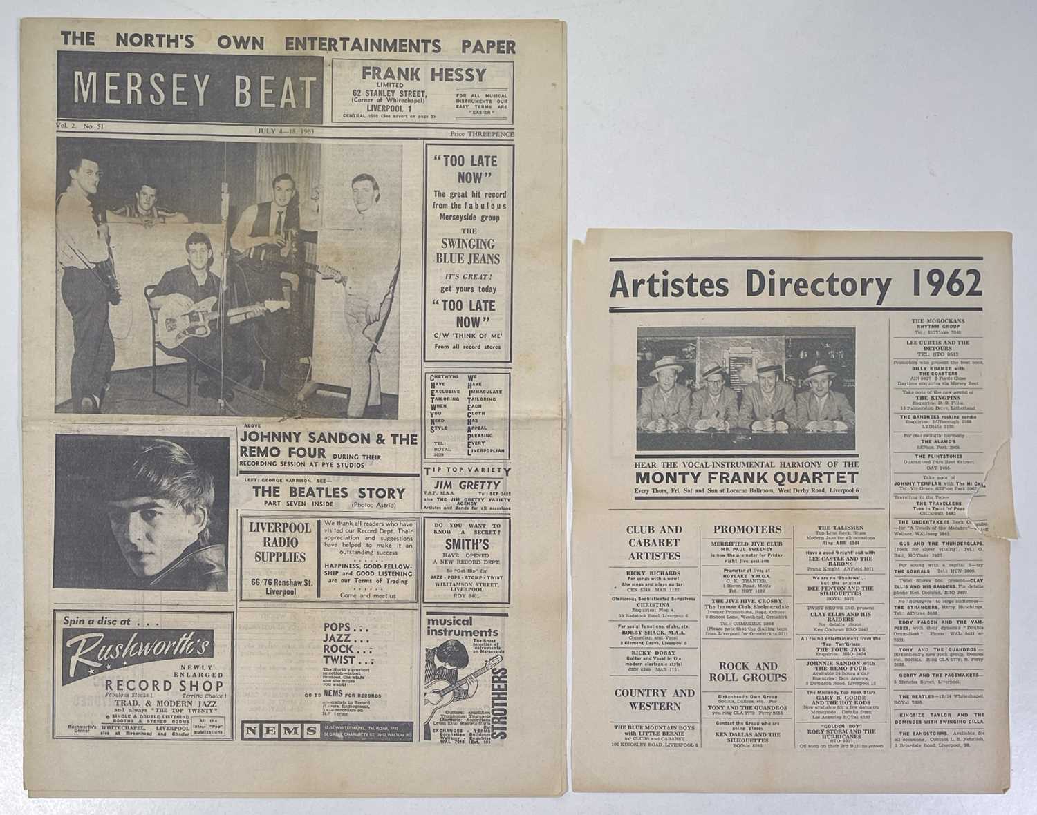 Lot 279 - ORIGINAL MERSEY BEAT NEWSPAPER - VOL 2