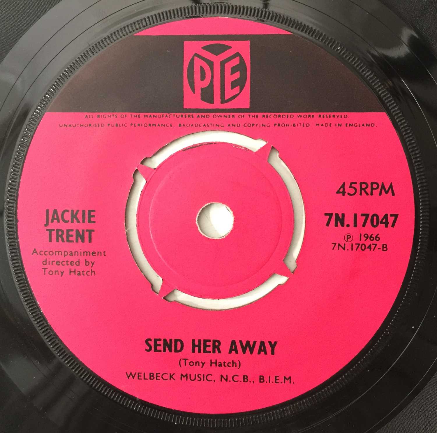 Lot 74 - JACKIE TRENT - YOU BABY 7" (PYE RECORDS