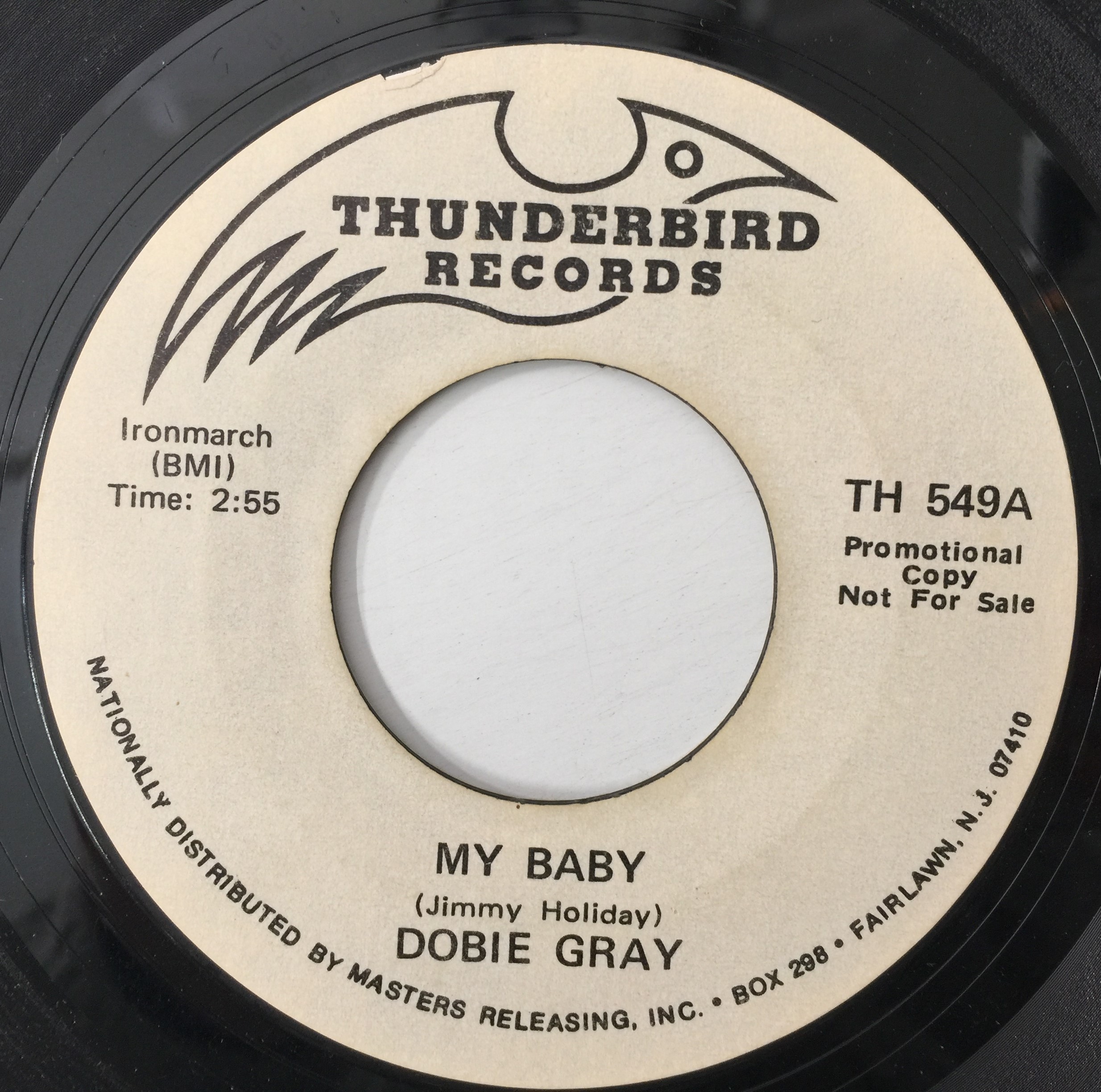 Lot 56 - DOBIE GRAY - OUT ON THE FLOOR/ MY BABY 7" (US