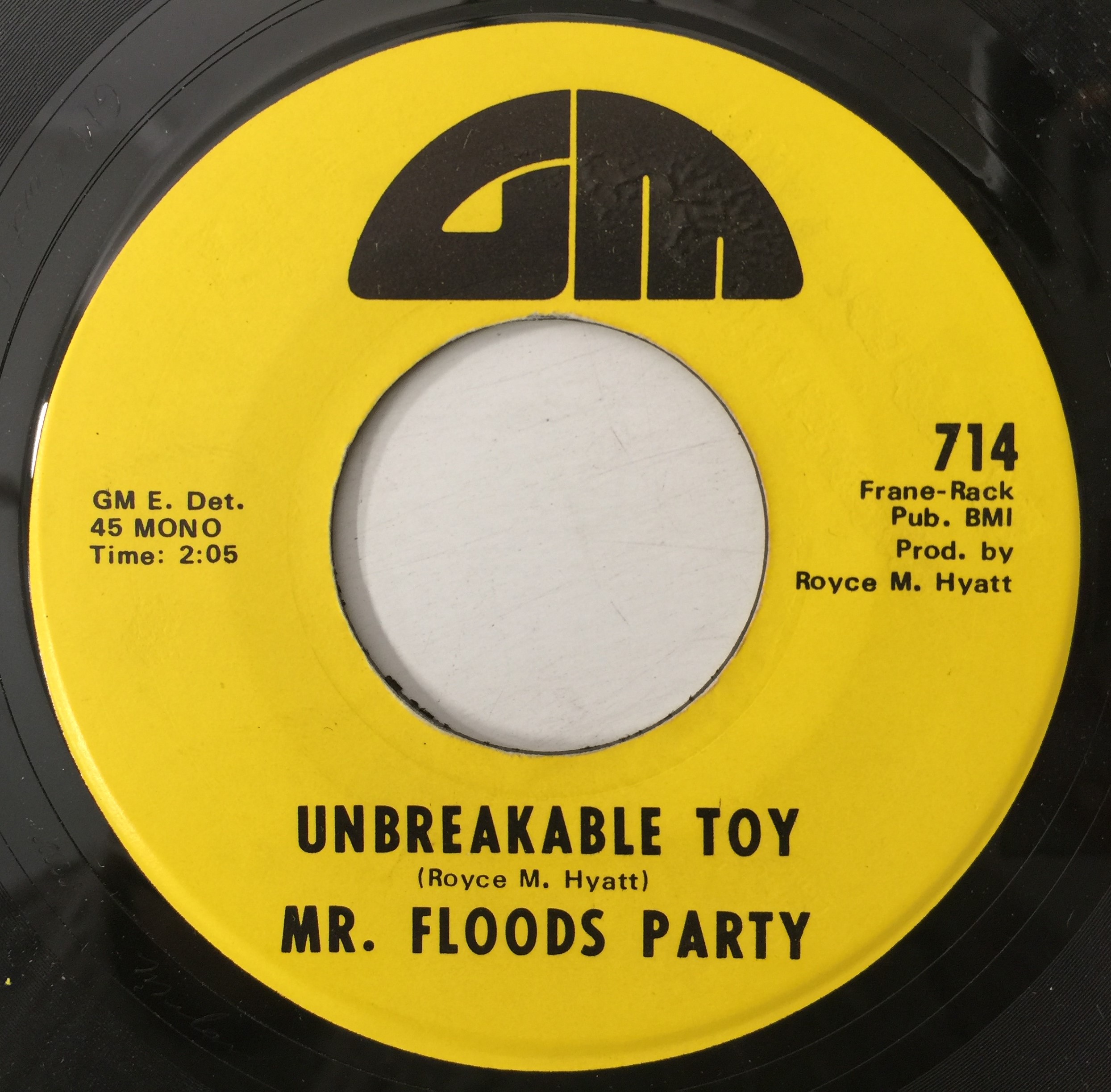 Lot 60 - MR FLOODS PARTY - COMPARED TO WHAT/