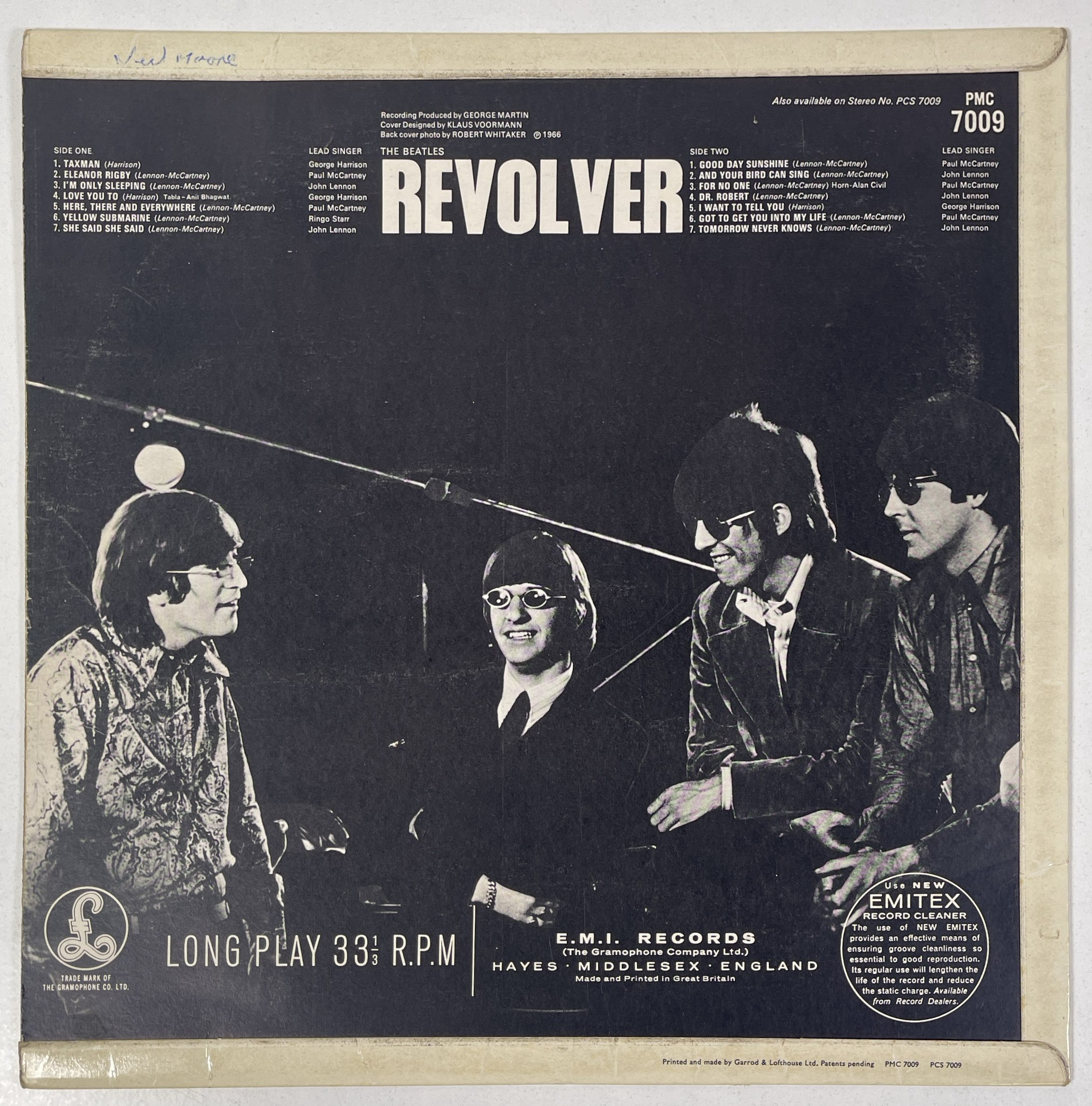 Lot 94 - THE BEATLES - REVOLVER LP (PMC 7009 - MONO