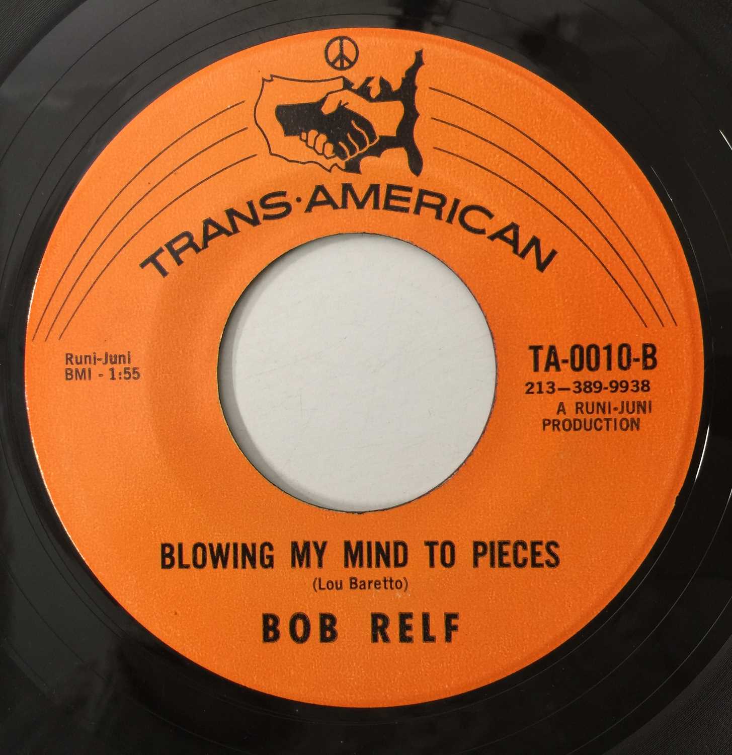 Lot 126 - BOB RELF - BLOWING MY MIND TO PIECES 7"