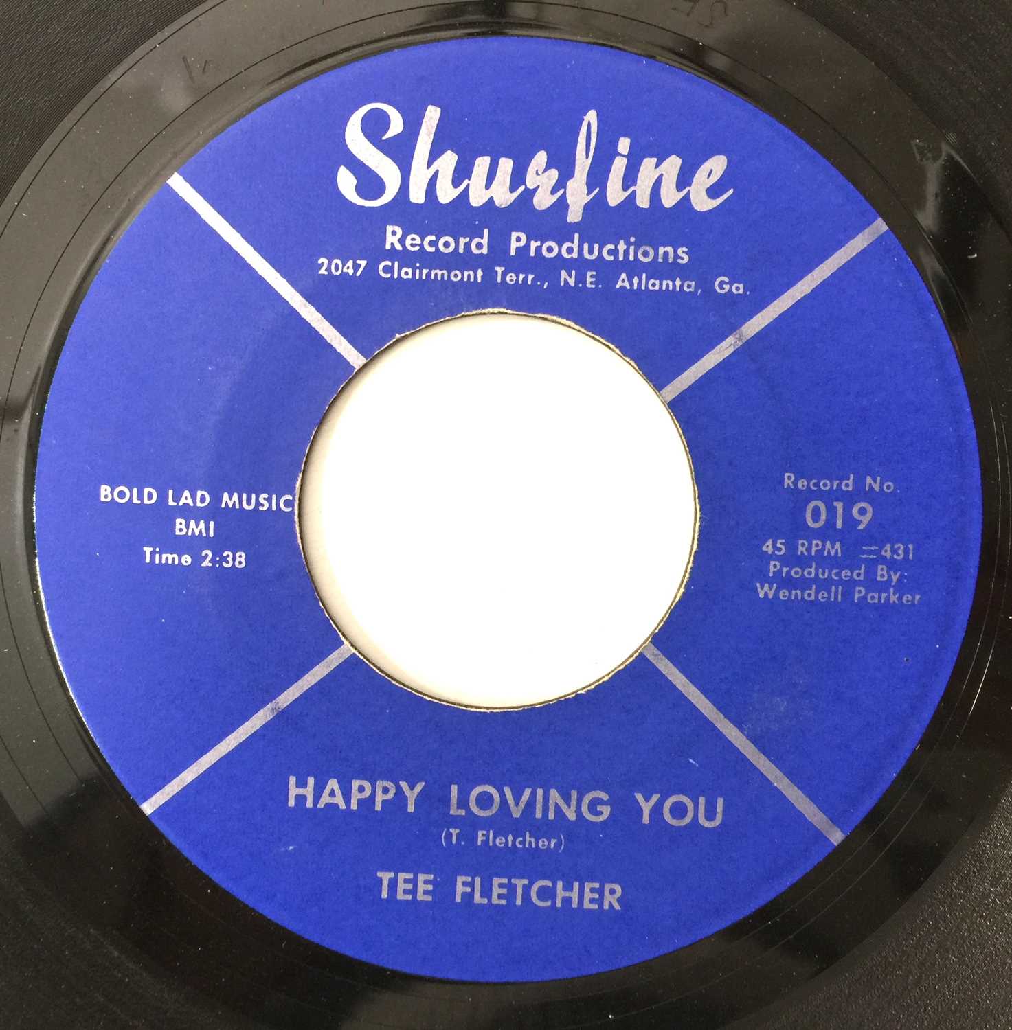 Lot 145 - TEE FLETCHER - HAPPY LOVING YOU 7" (SHURFINE