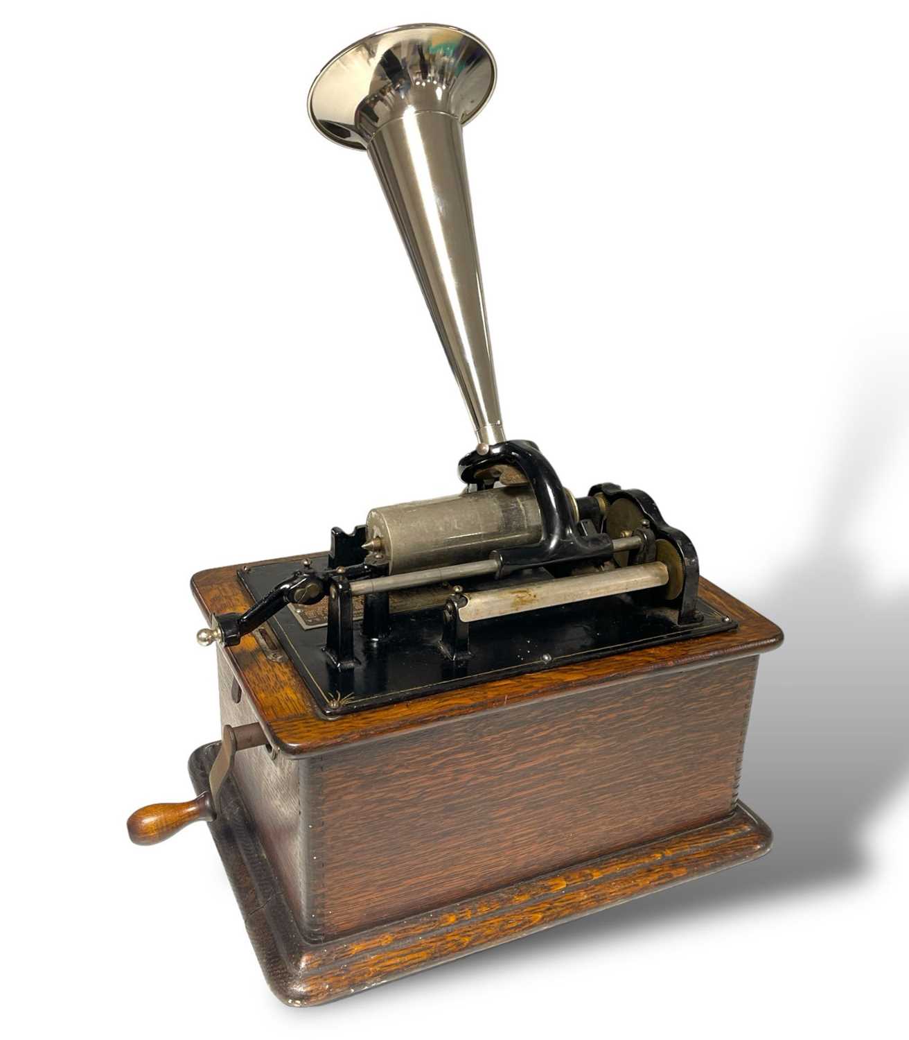 Lot 12 - ANTIQUE EDISON WAX CYLINDER PLAYER.