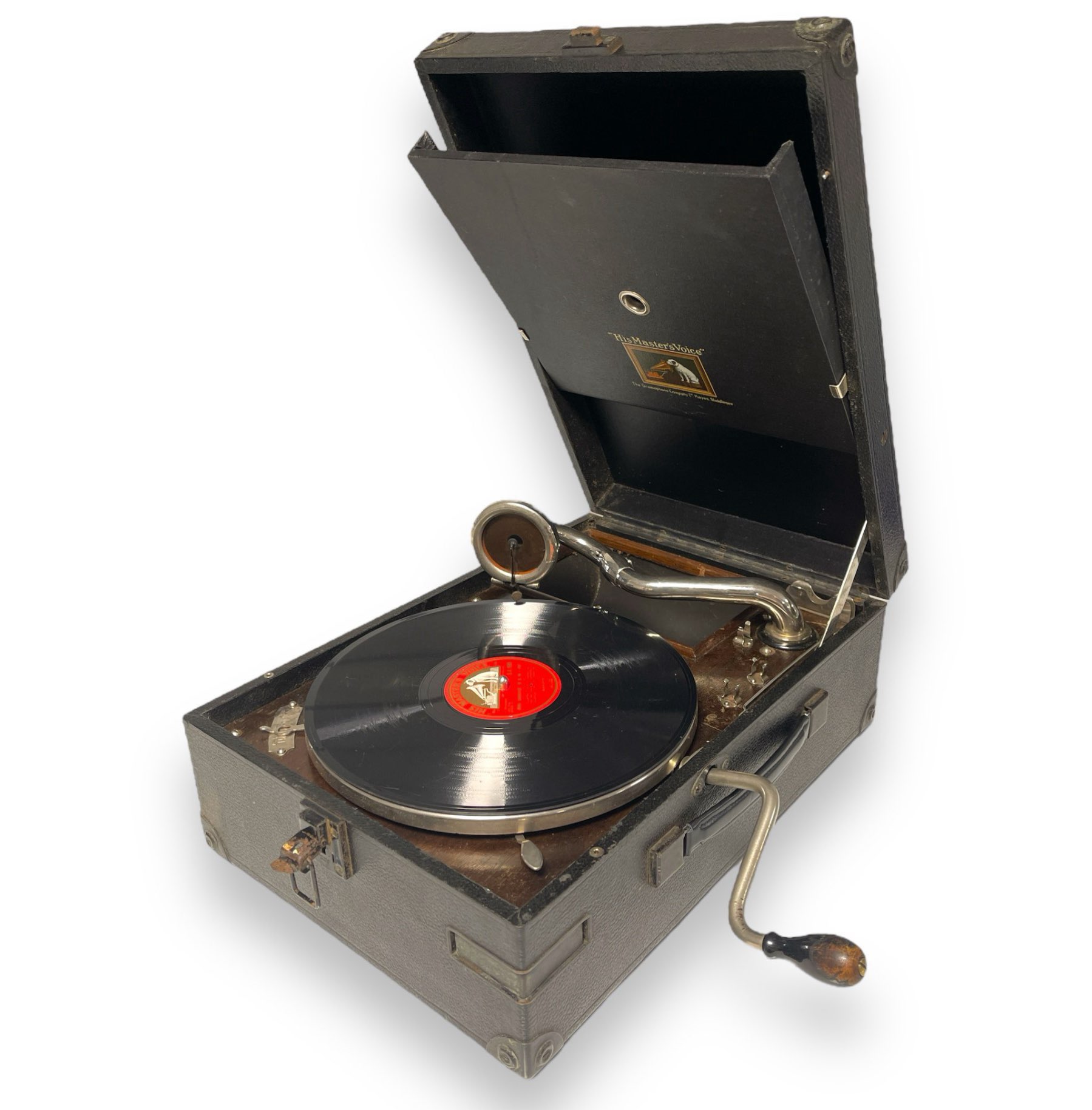 Lot 12 - ANTIQUE EDISON WAX CYLINDER PLAYER.