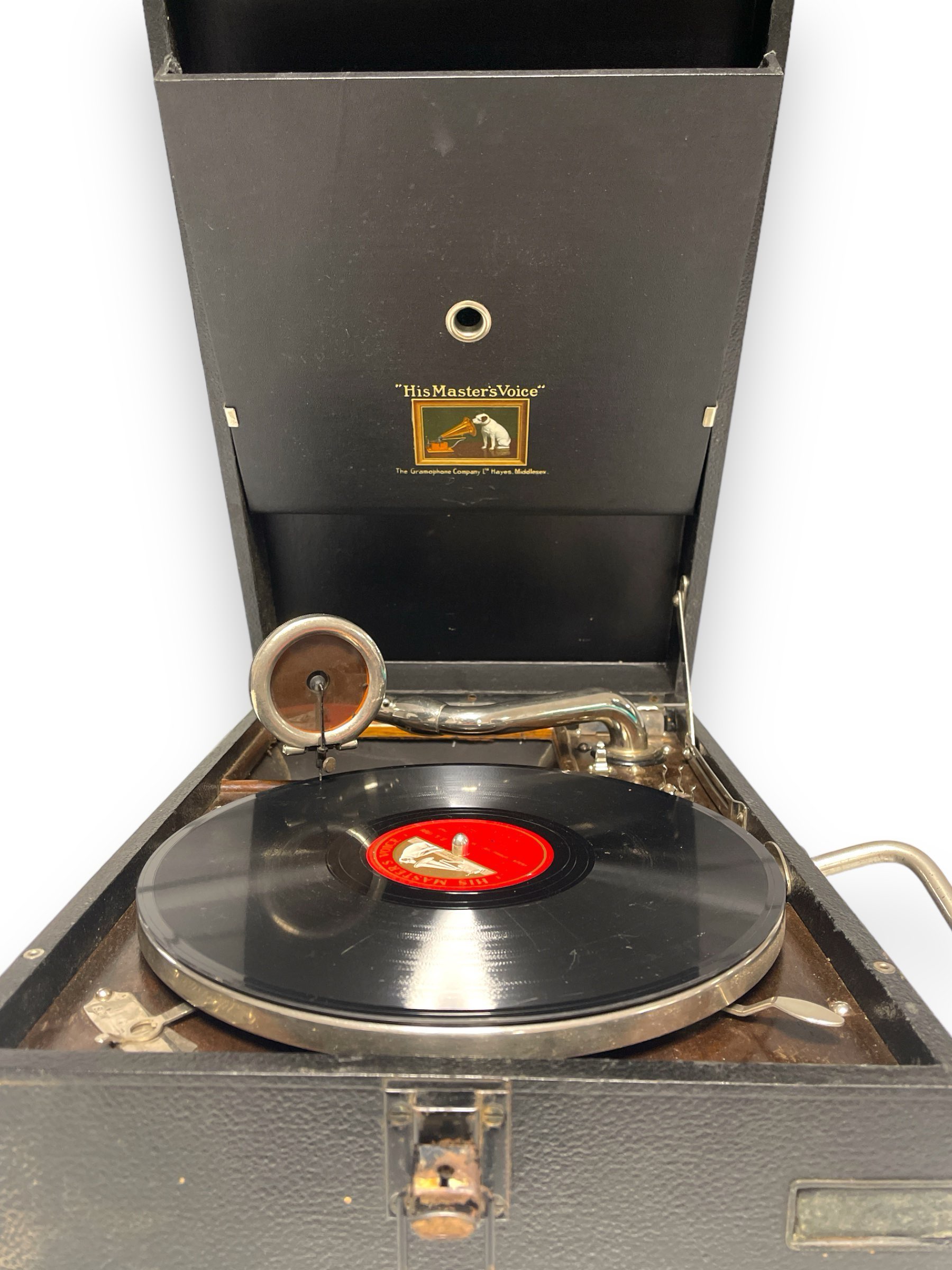 Lot 12 - ANTIQUE EDISON WAX CYLINDER PLAYER.