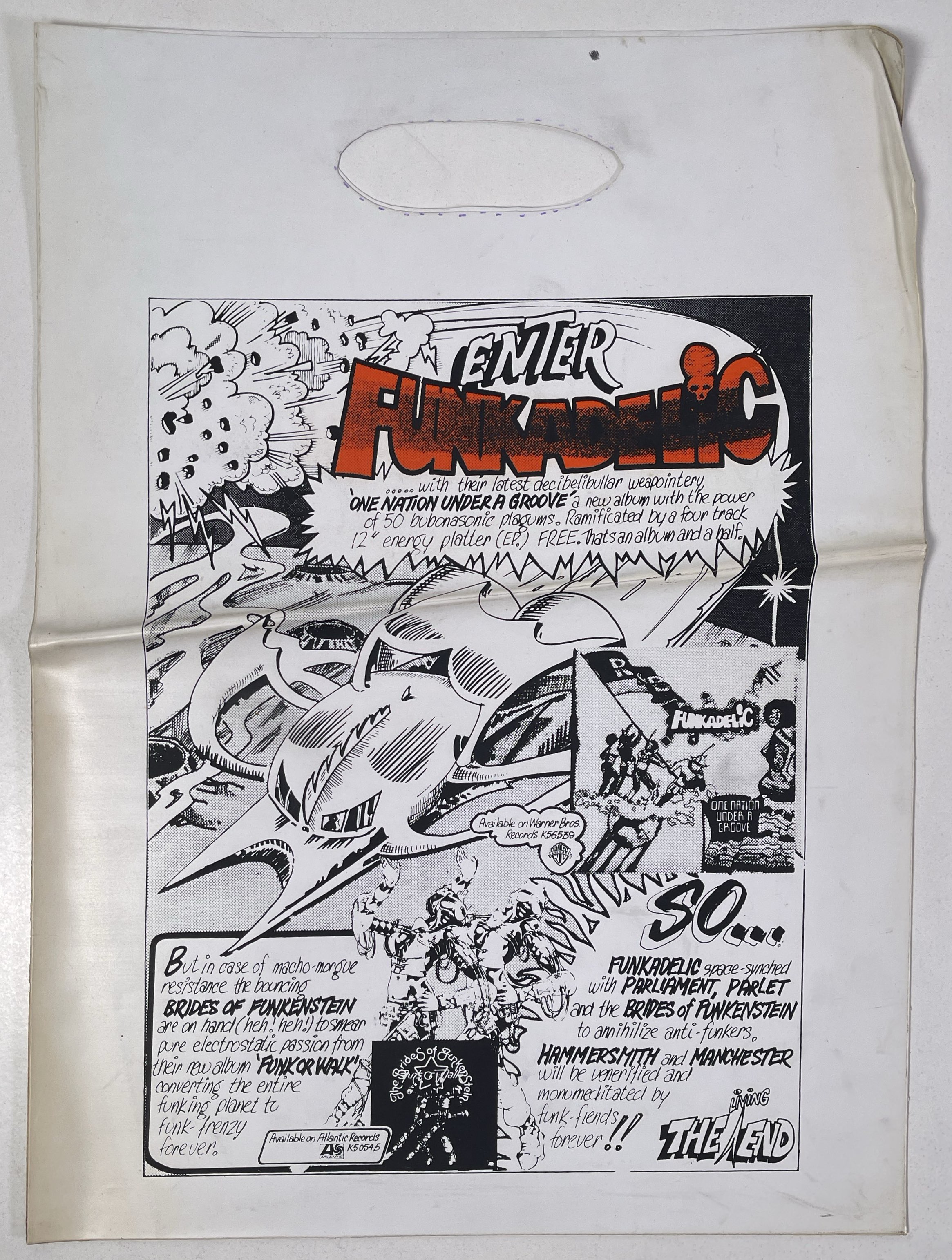 Lot 2270045 - FUNKADELIC - RARE ORIGINAL 'ONE NATION'