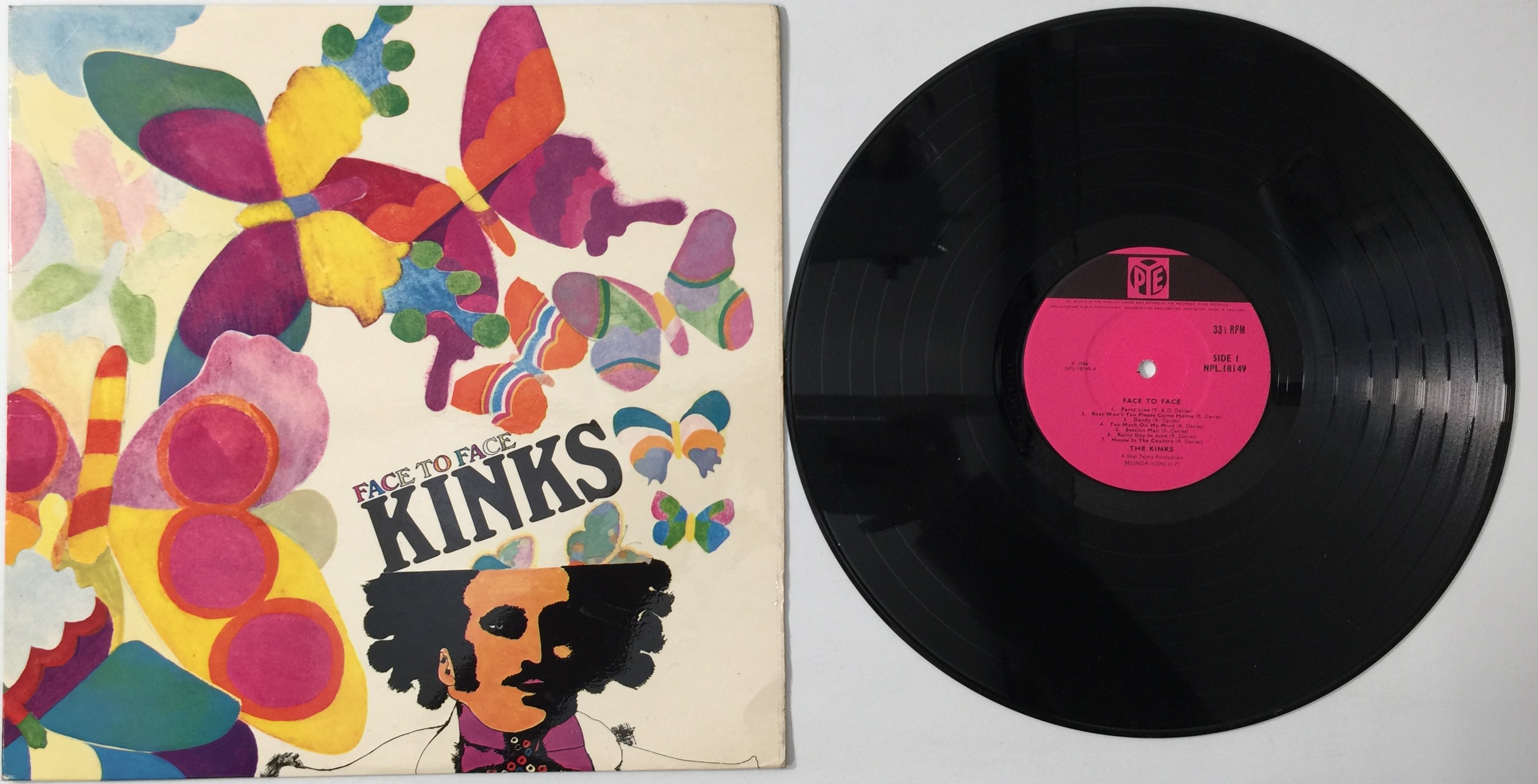 Lot 8 - THE KINKS - FACE TO FACE LP (UK MONO ORIGINAL