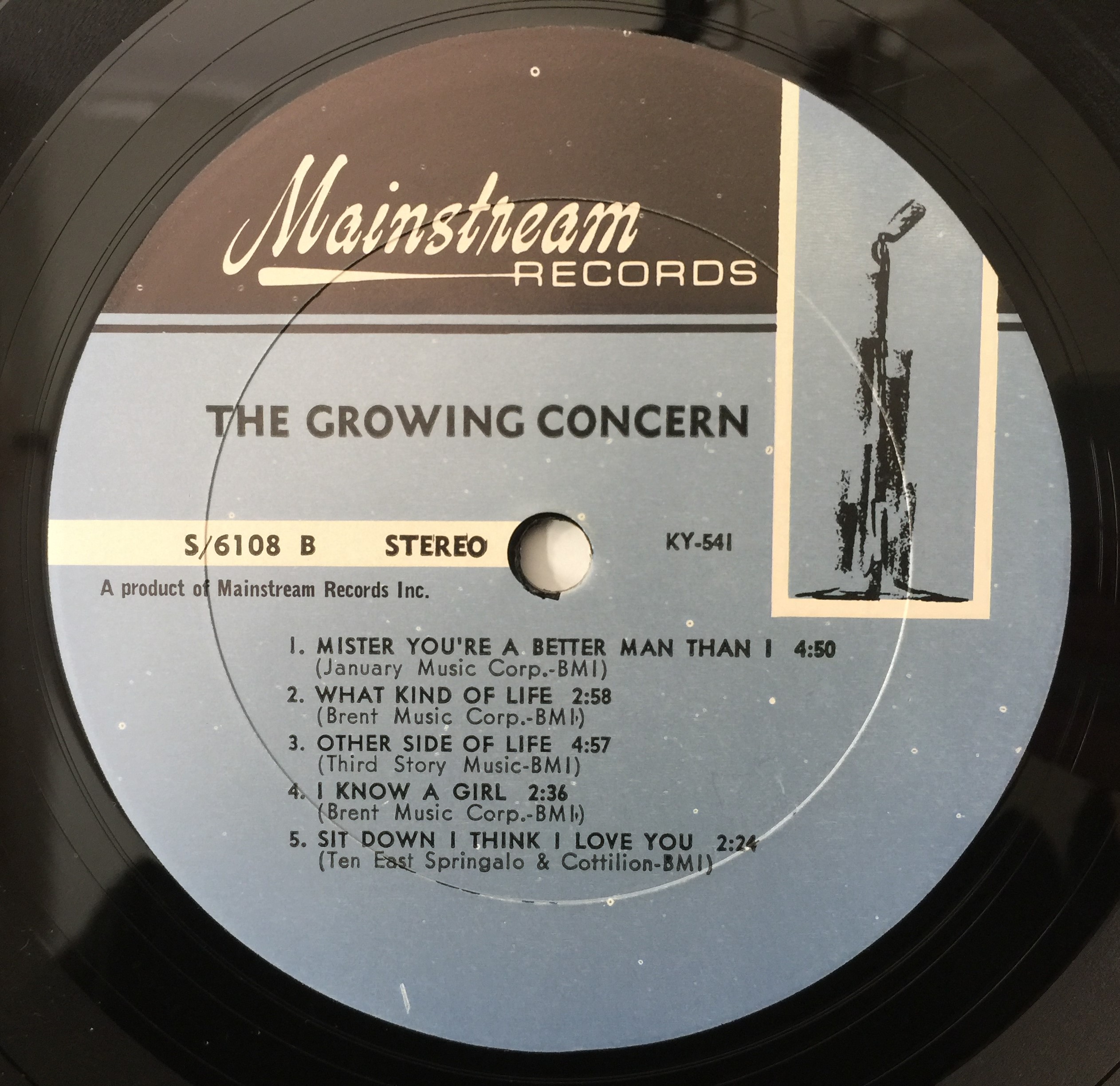 Lot 19 - THE GROWING CONCERN - S/T LP (US STEREO