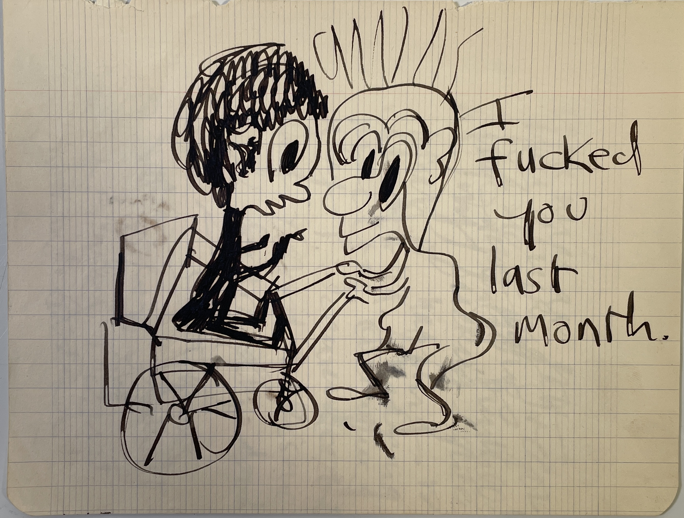 Lot 388 - JOHN LENNON DRAWING