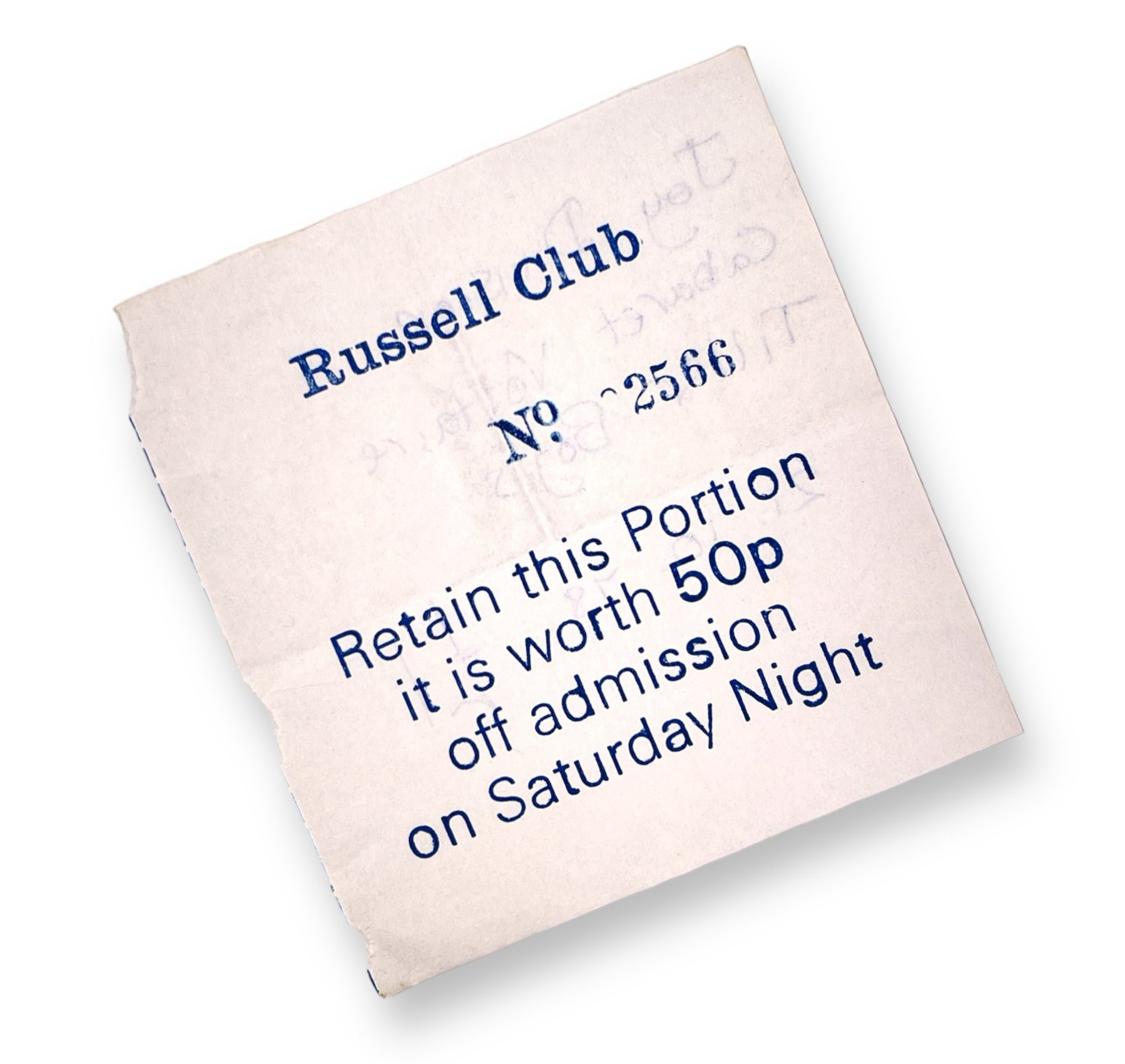 Lot 471 - JOY DIVISION - AN ORIGINAL TICKET STUB FROM