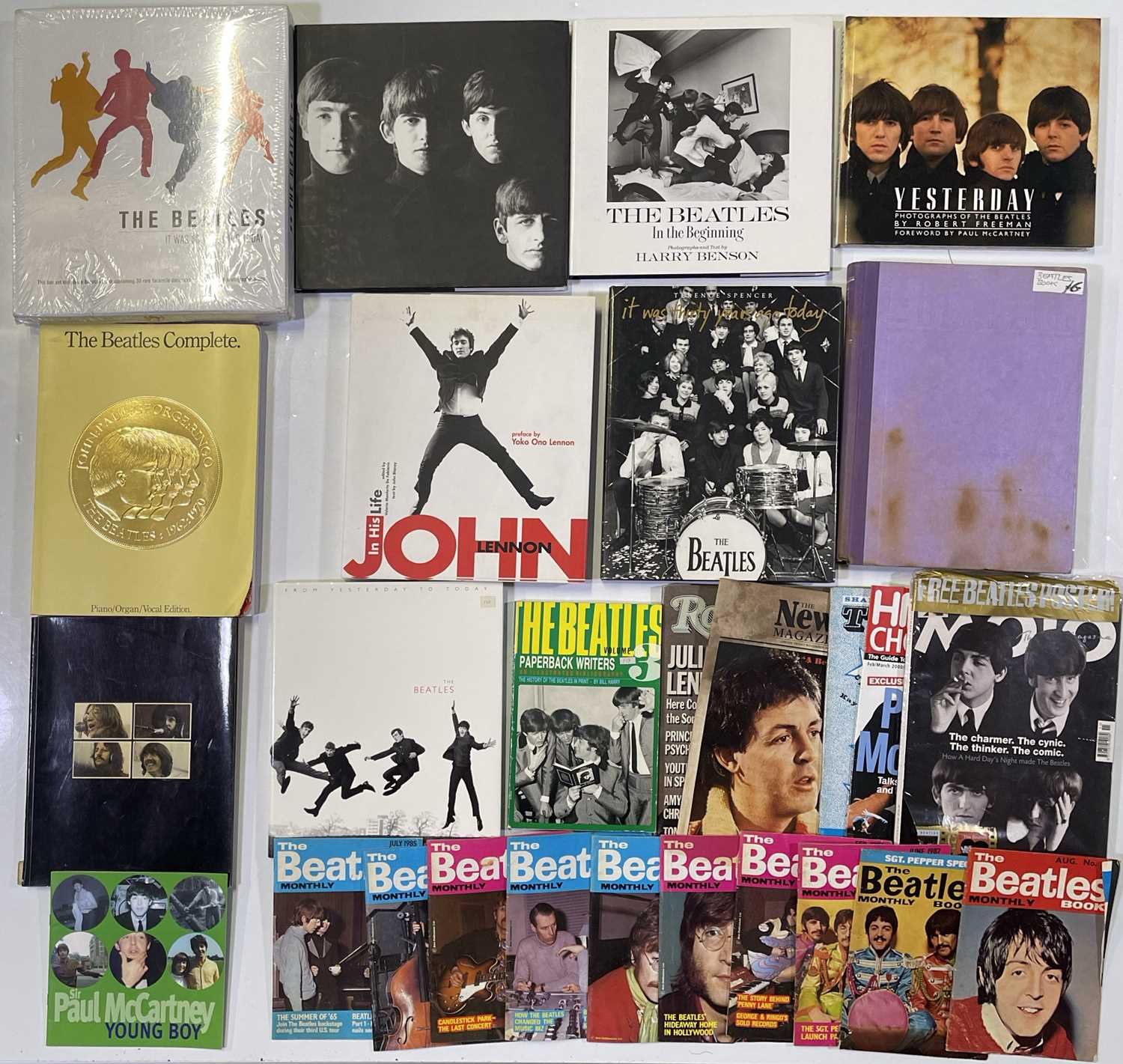 Lot 392 - BEATLES BOOK COLLECTION INC MONTHLY BOOKS.