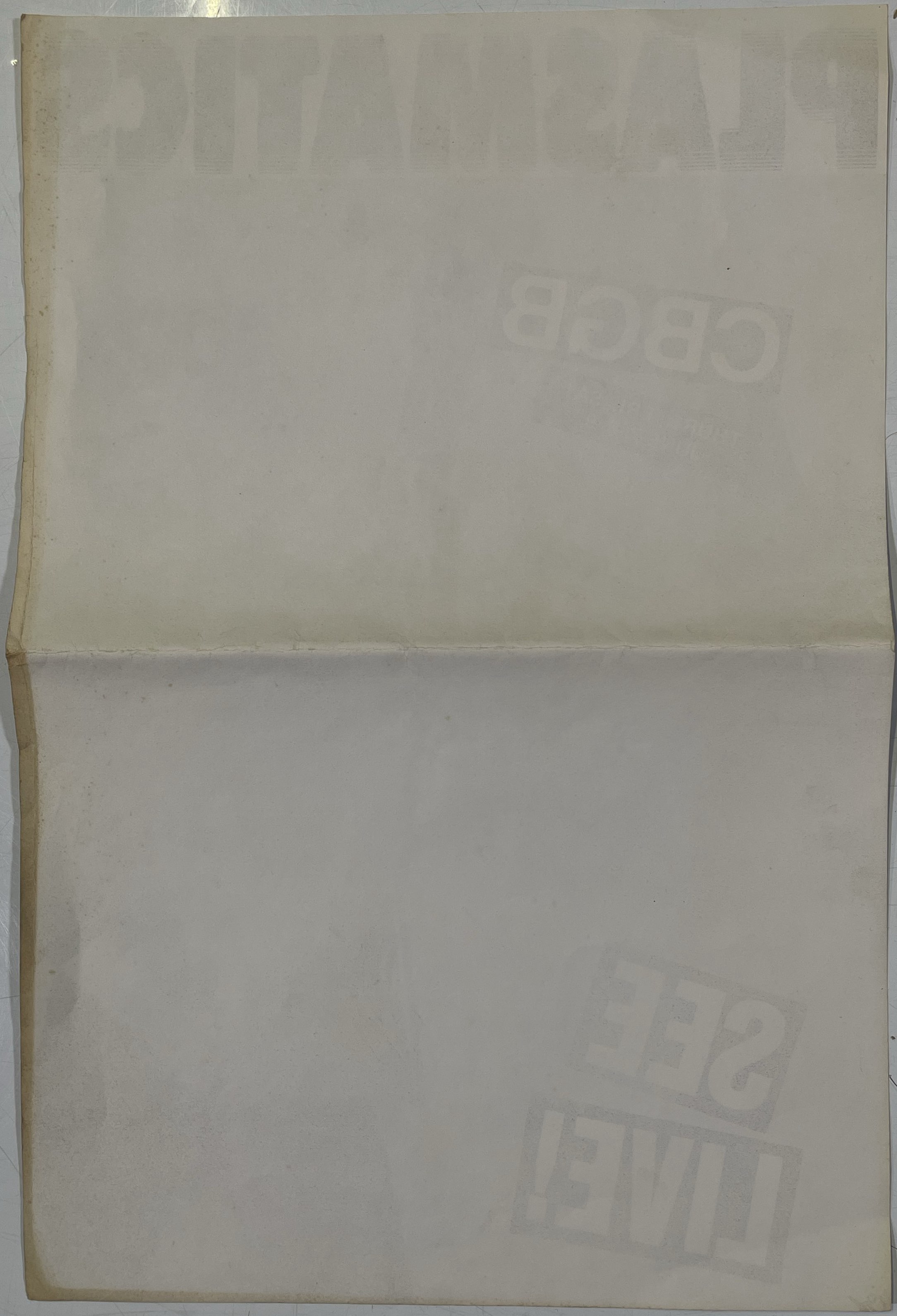 Lot 208 - PUNK INTEREST - PLASMATICS - 1979 CBGB