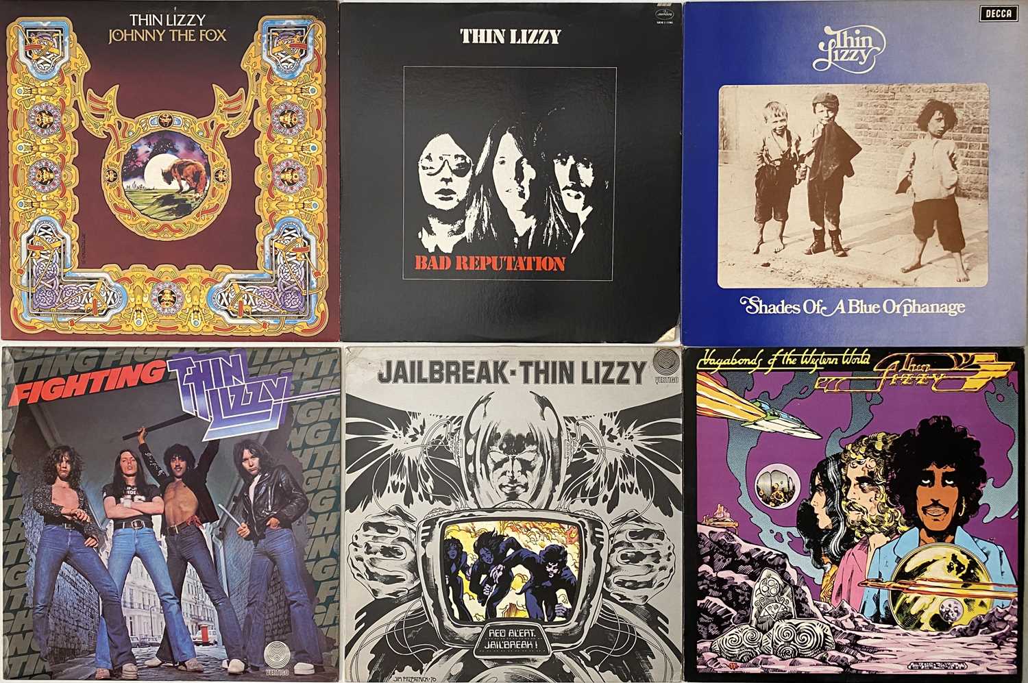 Lot 641 - CARAVAN/ THIN LIZZY LP PACK