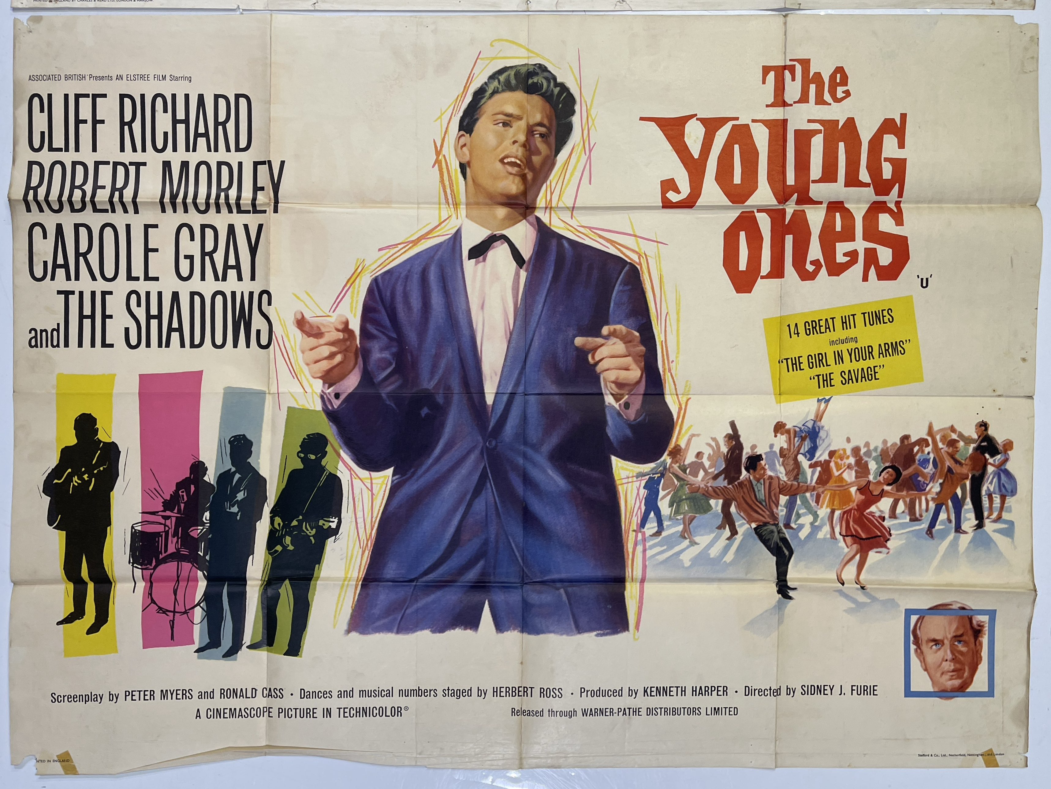 Lot 224 - CLIFF RICHARD - ORIGINAL FILM QUAD POSTERS
