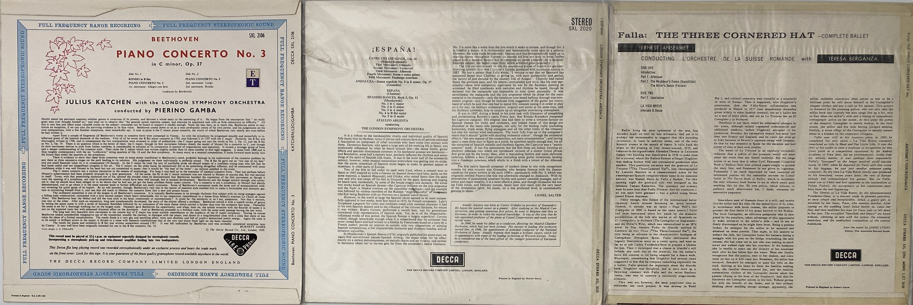 Lot 817 - DECCA SXL - CLASSICAL LP RARITIES PACK