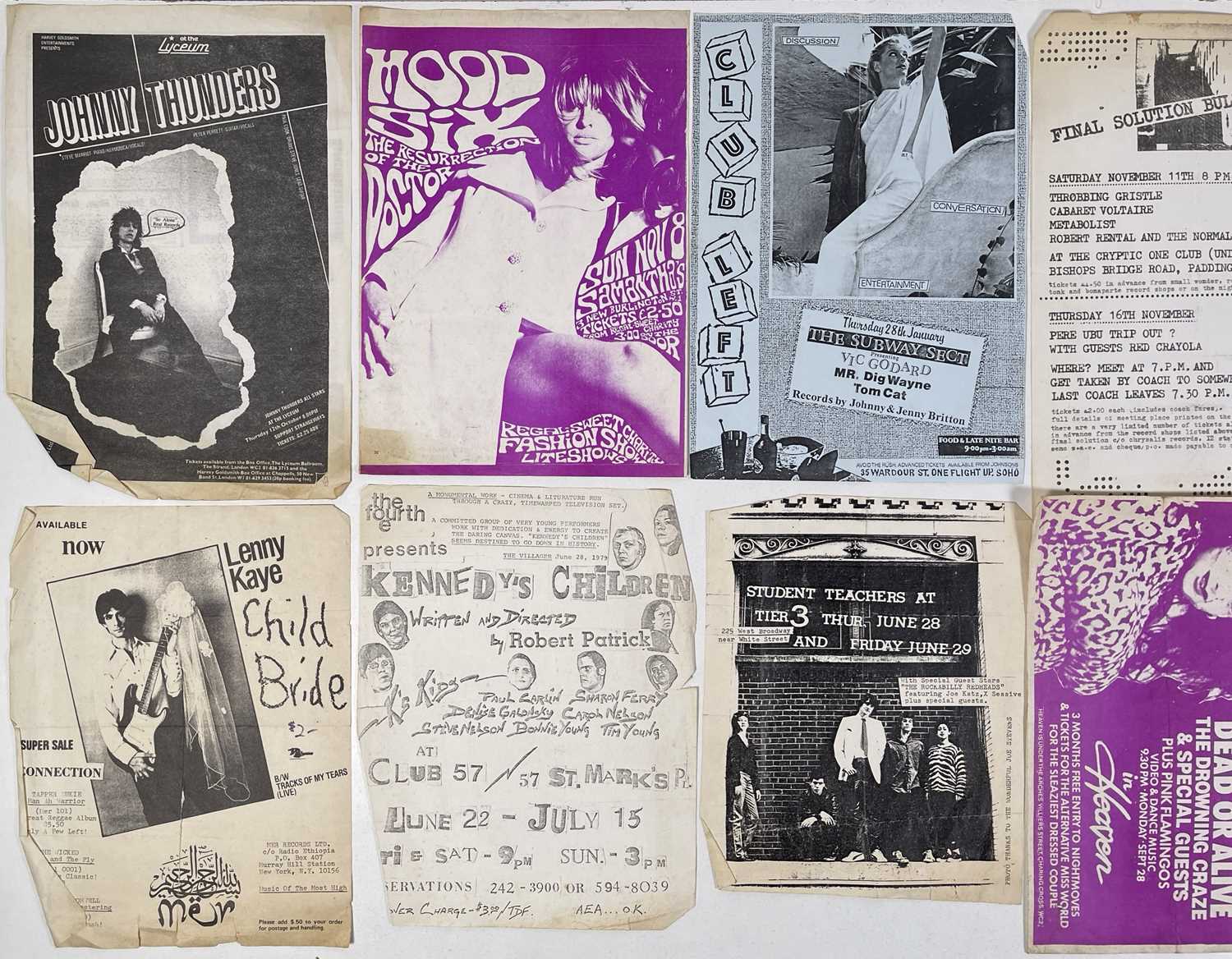 Lot 123 - PUNK / INDUSTRIAL / ALT - HANDBILLS C