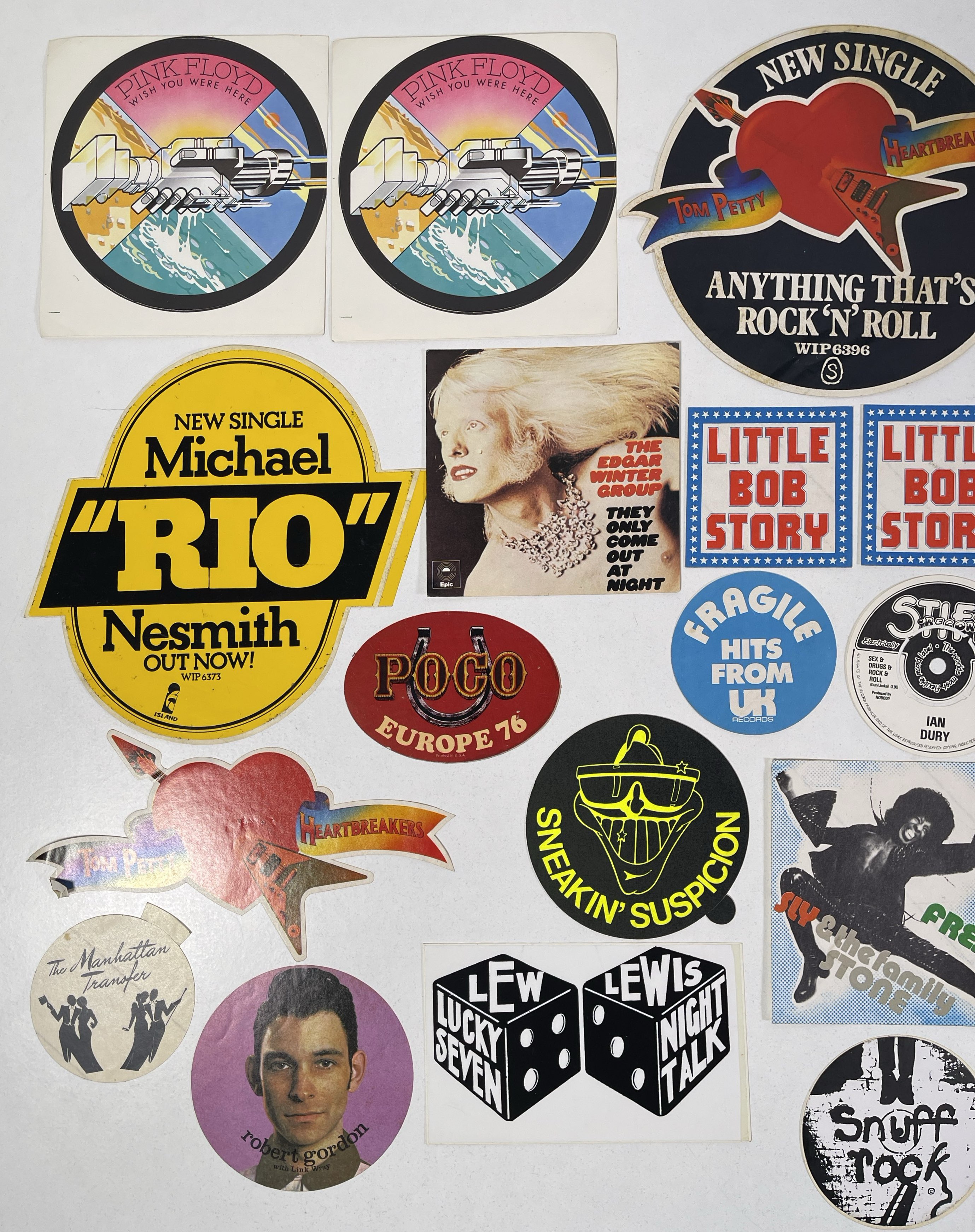 Lot 124 - ORIGINAL C 1970S/80S PROMOTIONAL STICKERS.